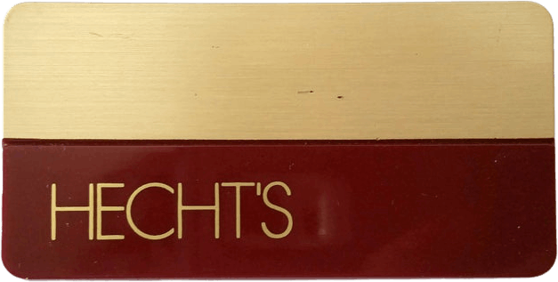 Vintage 80's Department Store Employee Pin by Hecht's | Shop THRILLING