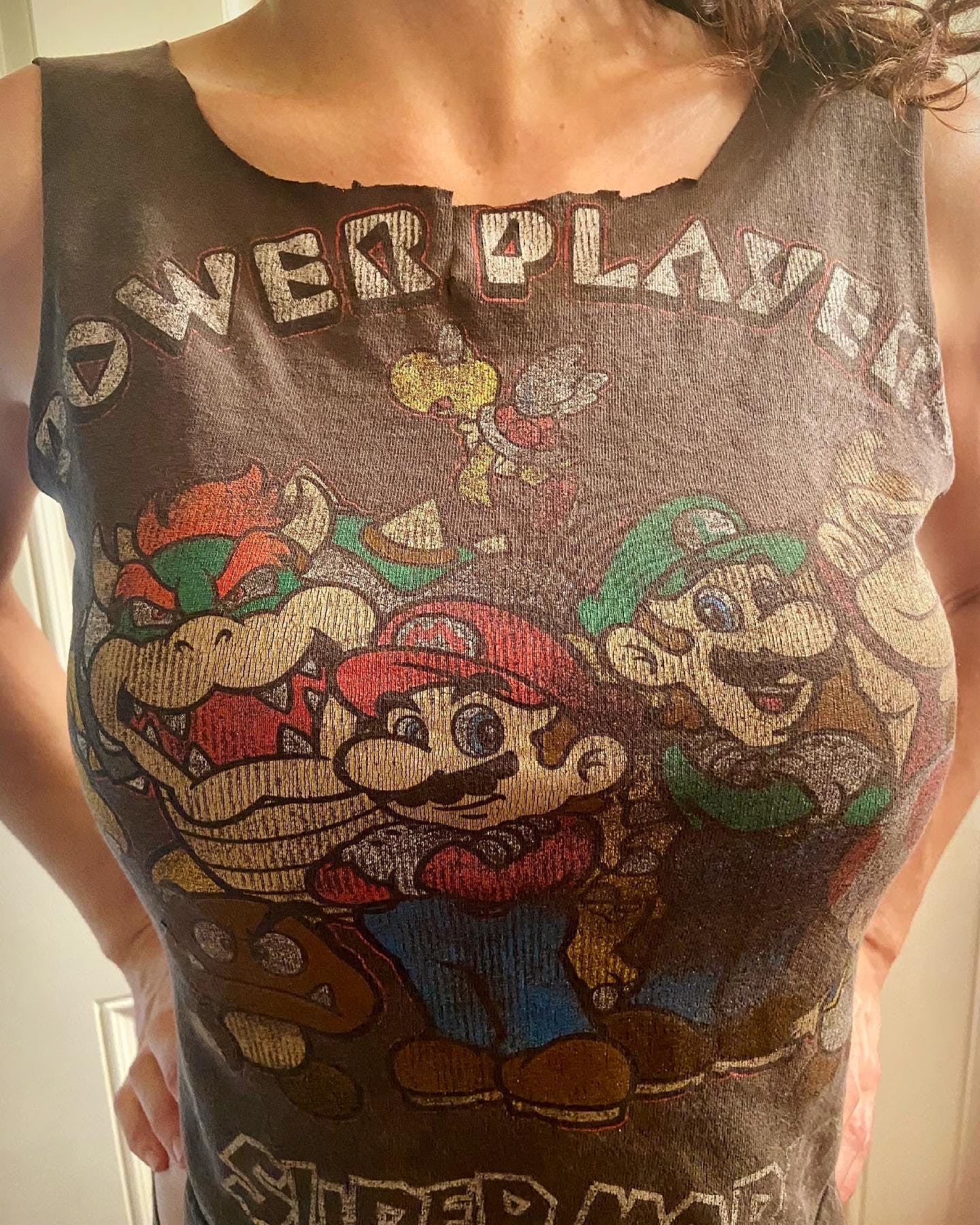 Vintage 90’s “Power Players Super Mario” Crop Top by Nintendo | Shop ...
