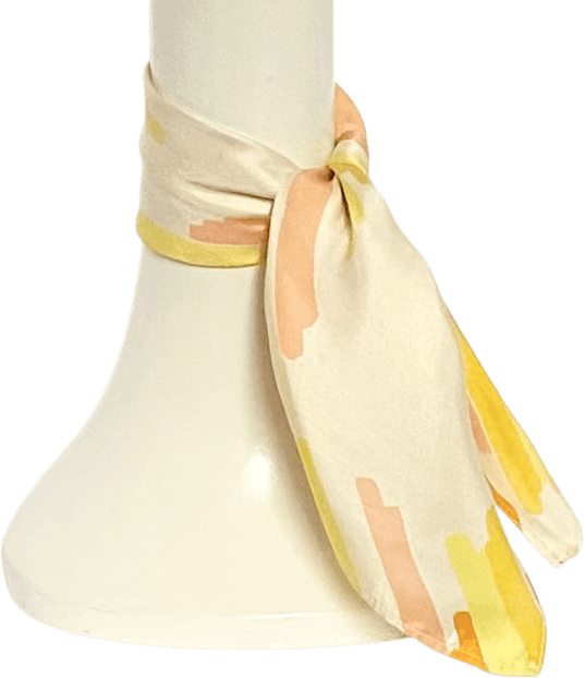 Vintage Yellow Abstract Scarf | Shop THRILLING