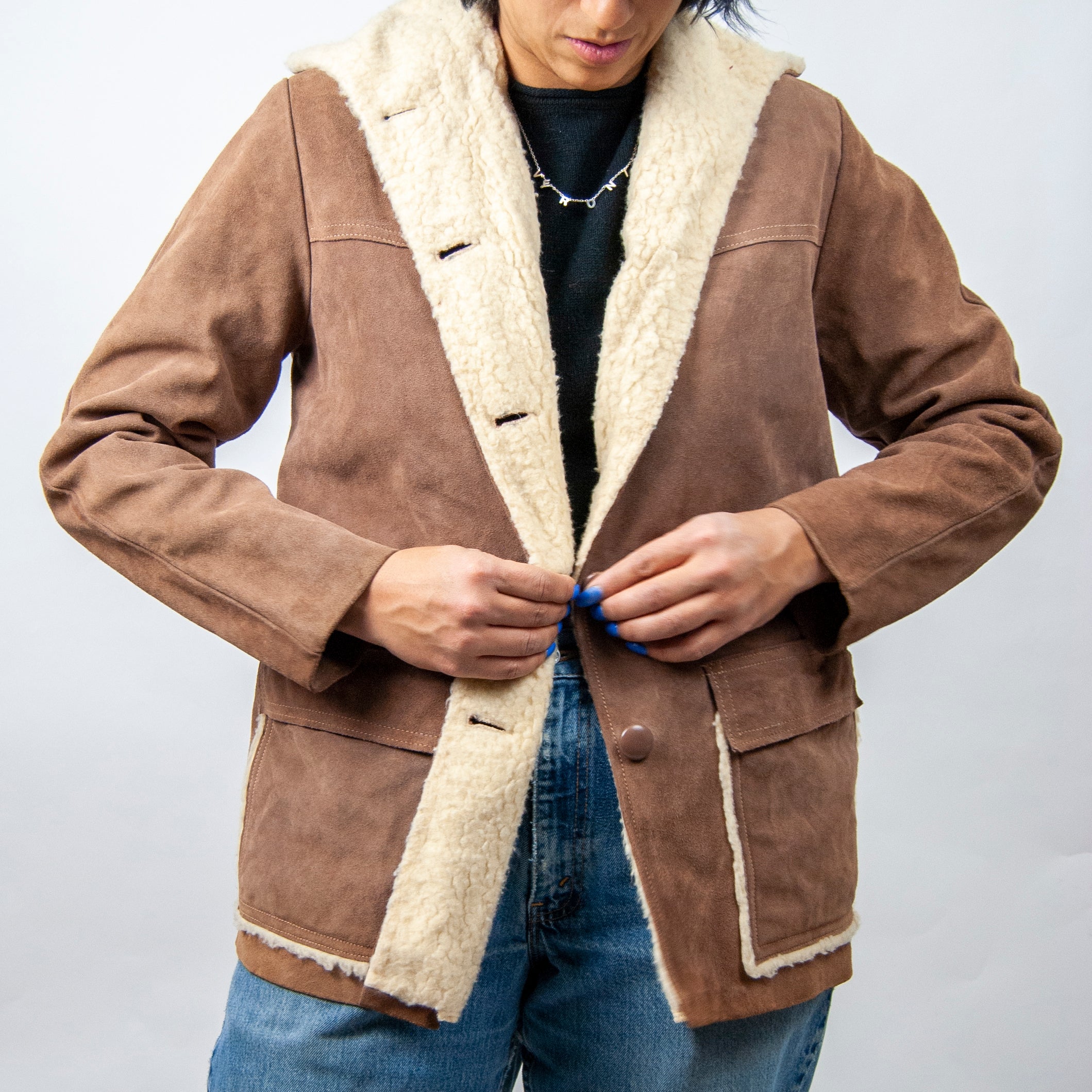 Vintage 60s Leather Suede Ranch Coat By J Bar C | Shop THRILLING