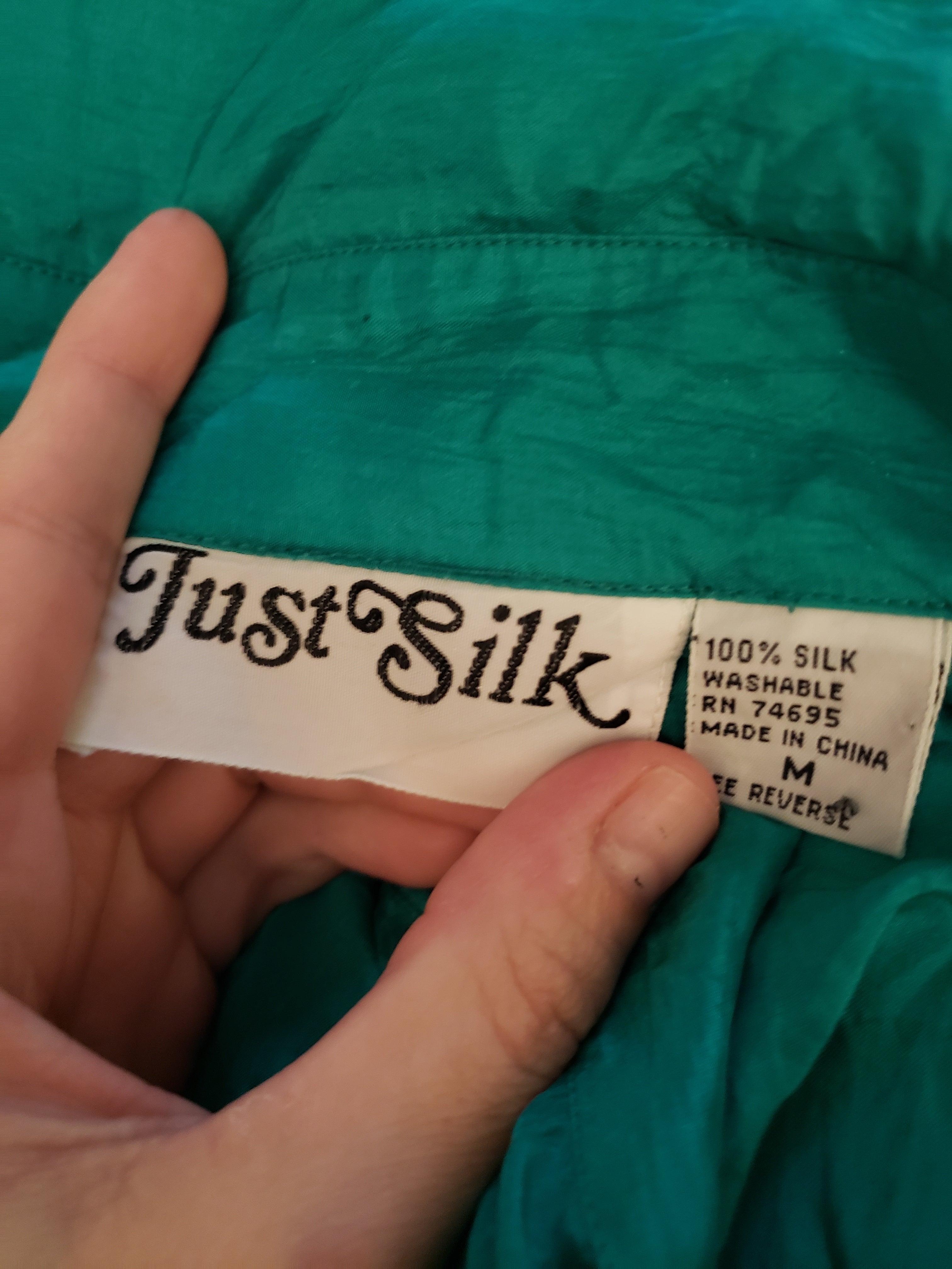Vintage 80s 100% Silk Oversize Blouse By Just Silk | Shop THRILLING
