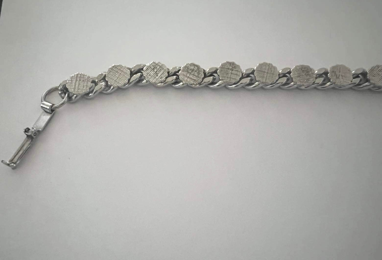 Vintage 50s/60s Unique Silver Chain Id Bracelet Ready To Engrave | Shop ...