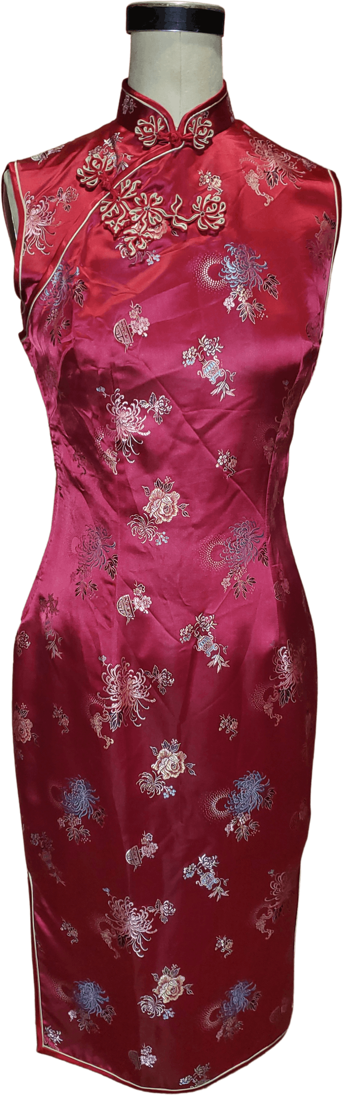 Vintage Brocade Cheongsam Midi Dress by Peony Brand | Shop THRILLING