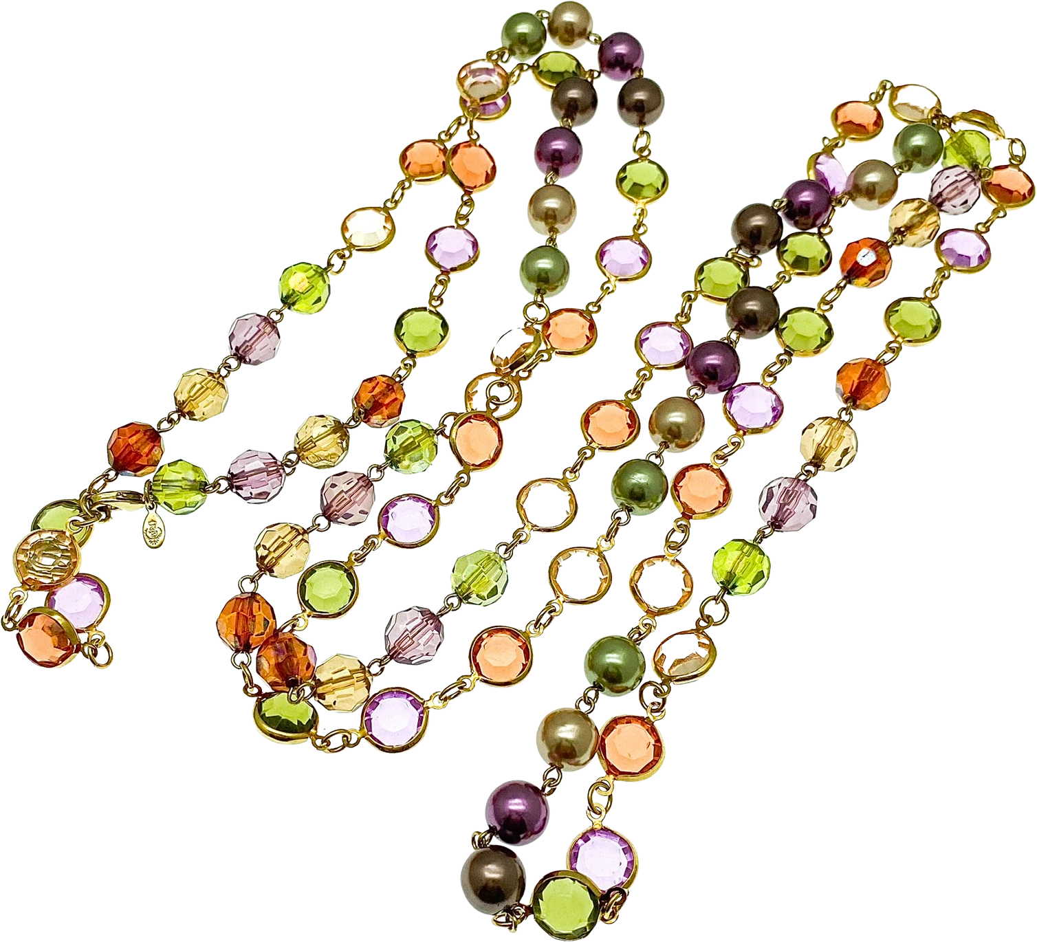 Vintage 90s/00s Art Deco Gatsby Era Style Flapper Necklace By Premier ...