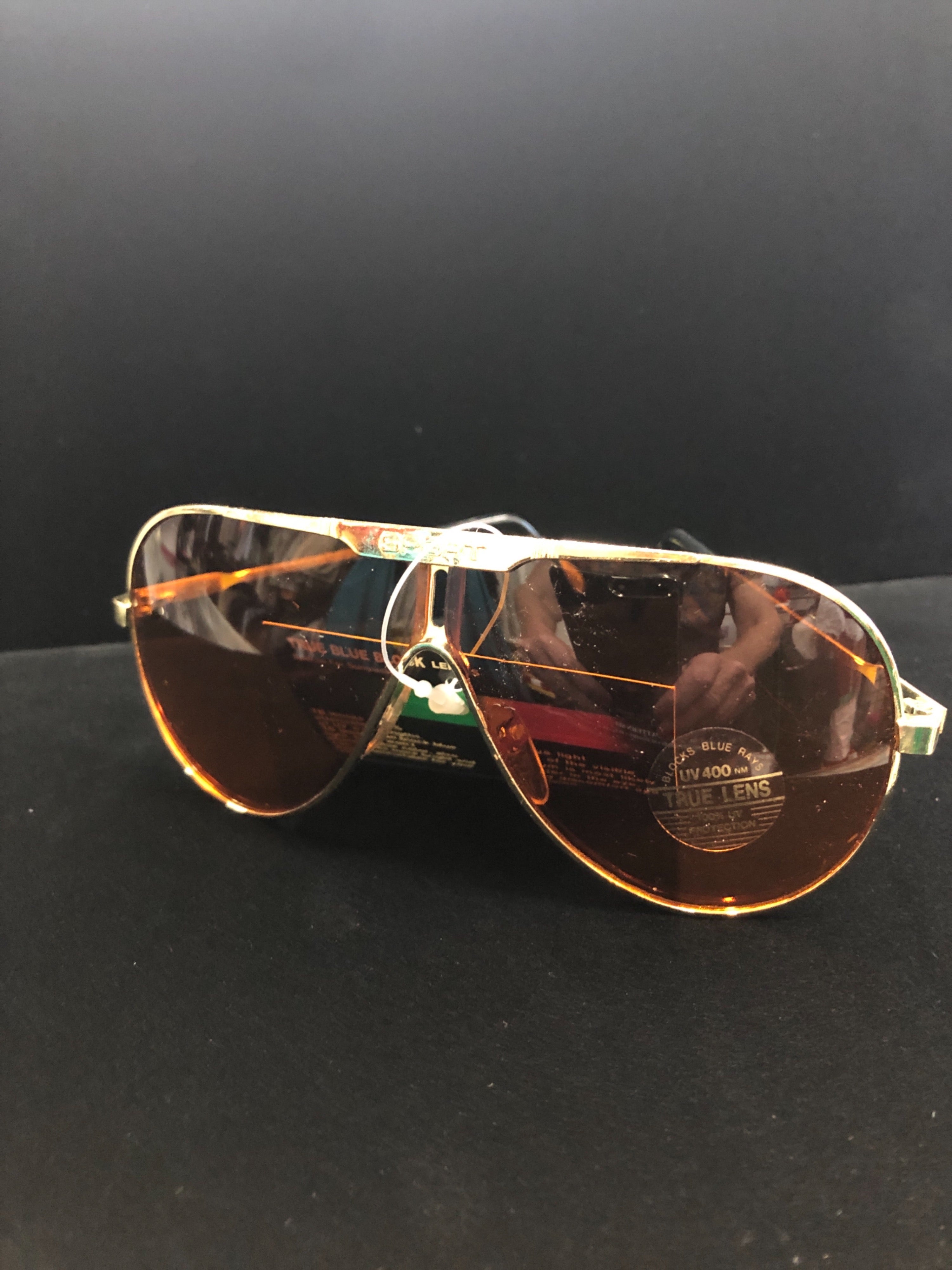 Vintage 80’s Deadstock Blue Block Sunglasses by Sport | Shop THRILLING