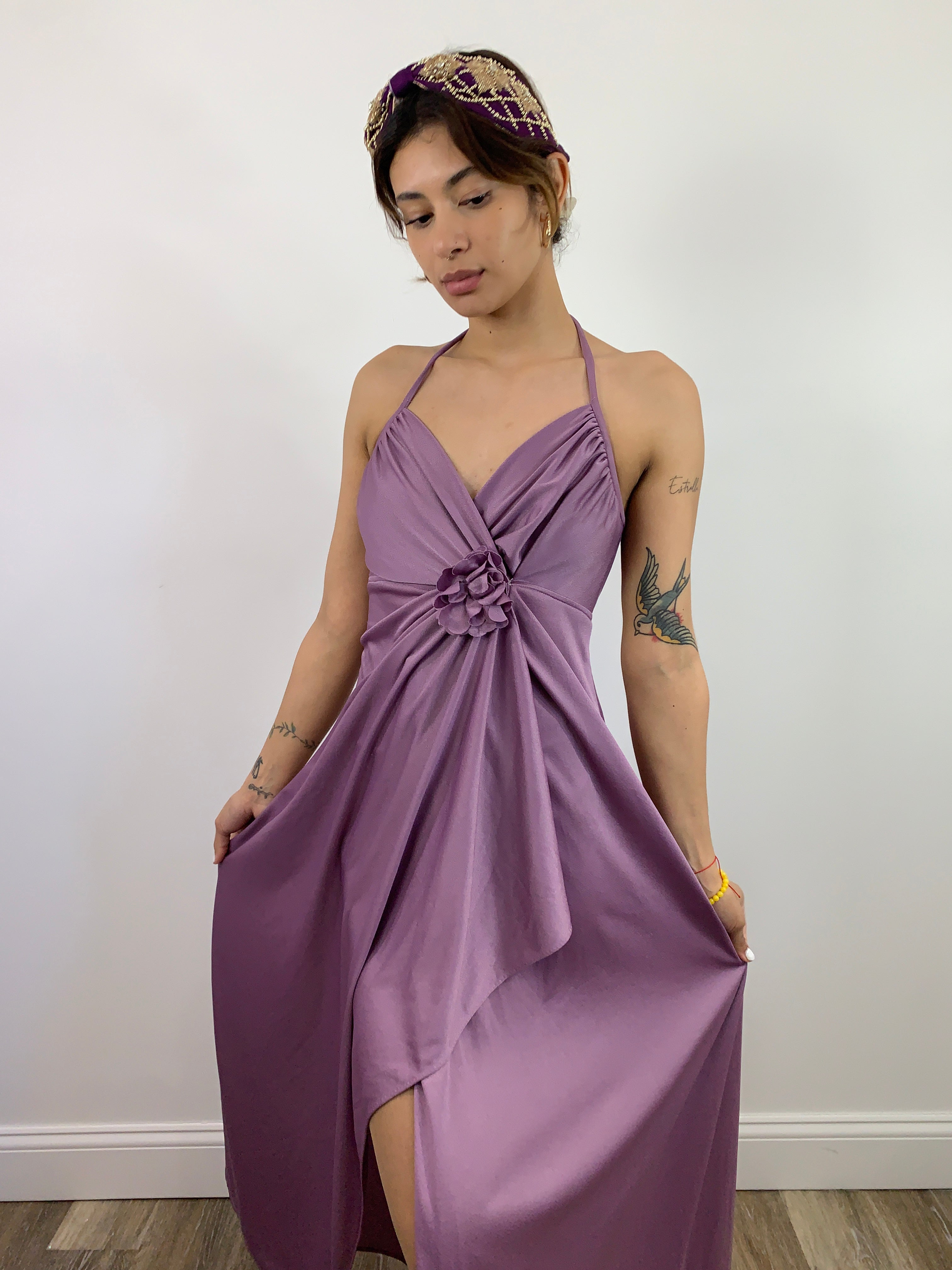 Vintage 70s Disco Party Dress Mauve Disco Dress | Shop THRILLING