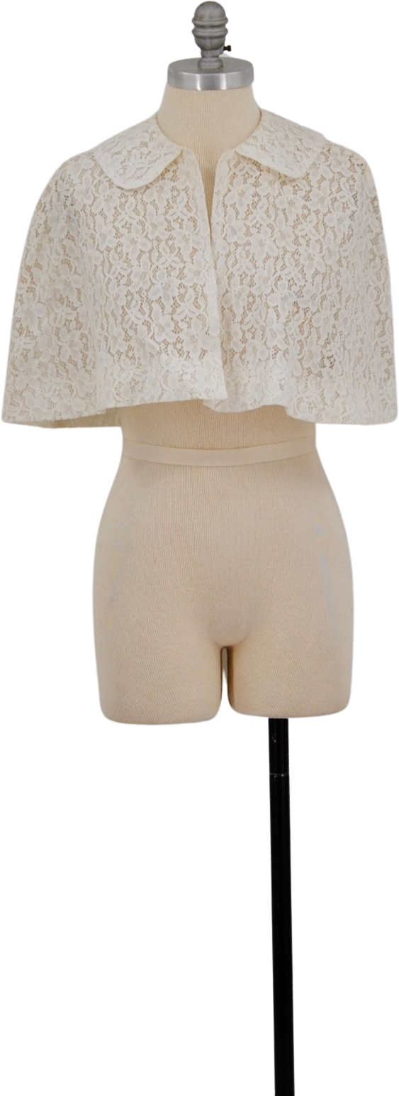 Vintage White Lace Cape | Shop THRILLING