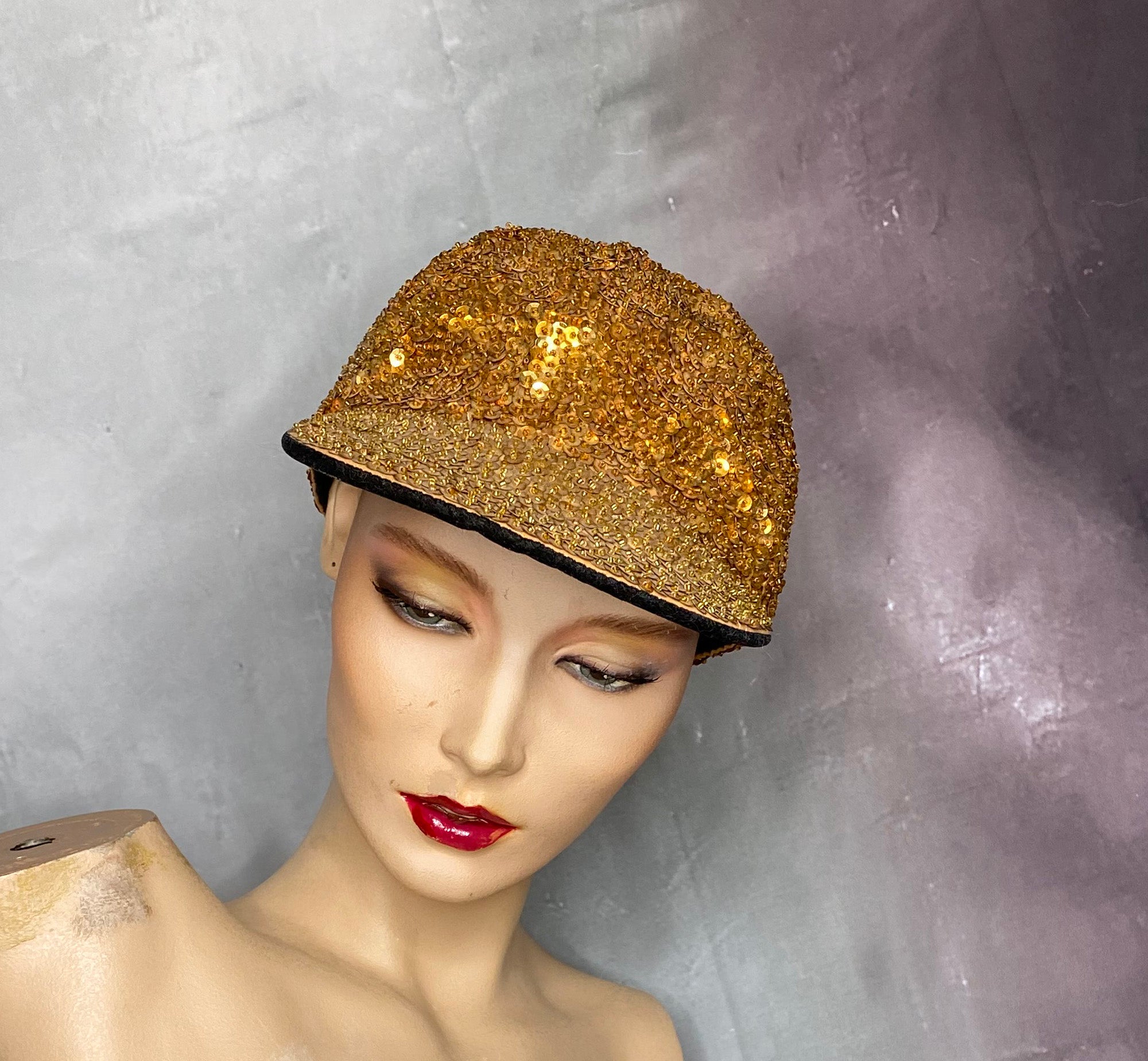 Vintage 80s Gold Sequin Ball Cap | Shop THRILLING