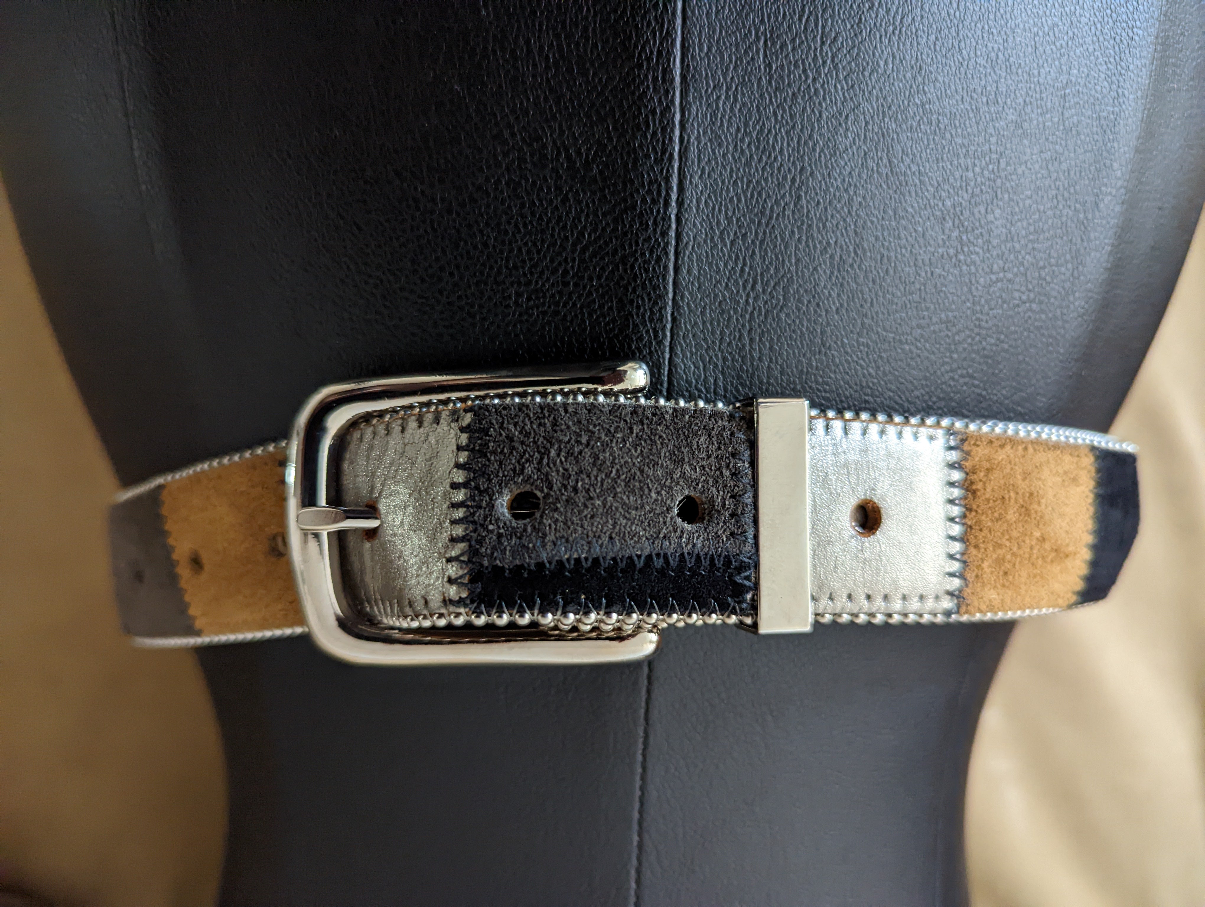 Vintage 80s Patchwork Belt By Elegant Belt | Shop THRILLING