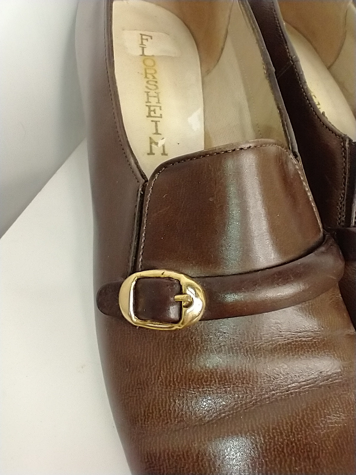 Vintage 70s Brown Executive Shoes With Gold Details By Florsheim | Shop ...