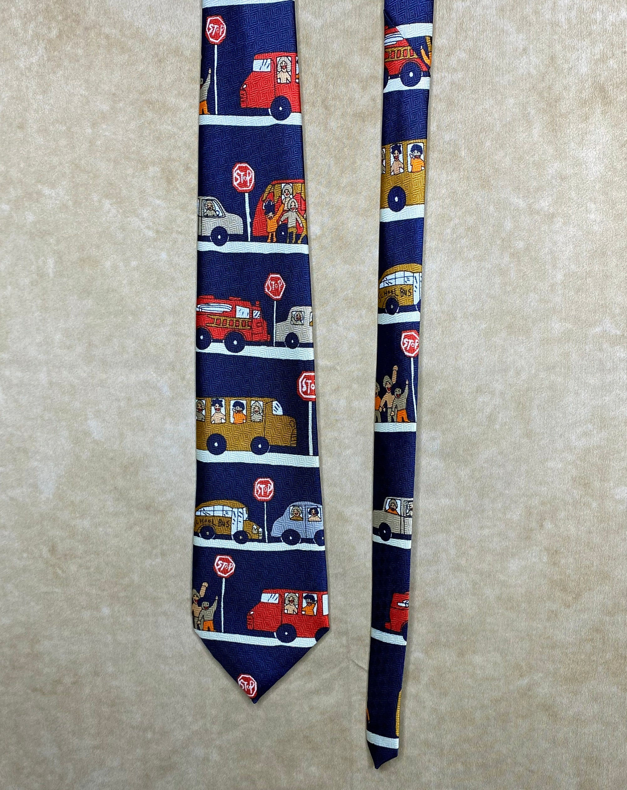 Vintage 80s School Bus Tie By Renaissance | Shop THRILLING