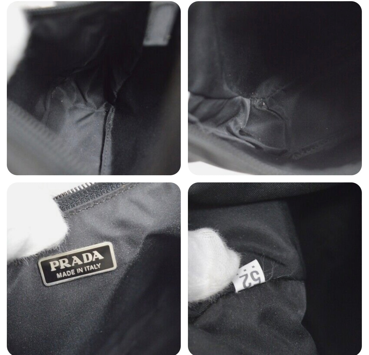 Vintage 90s Tessuto Nylon Hand Bag Shoulder Bag Pouch By Prada | Shop ...