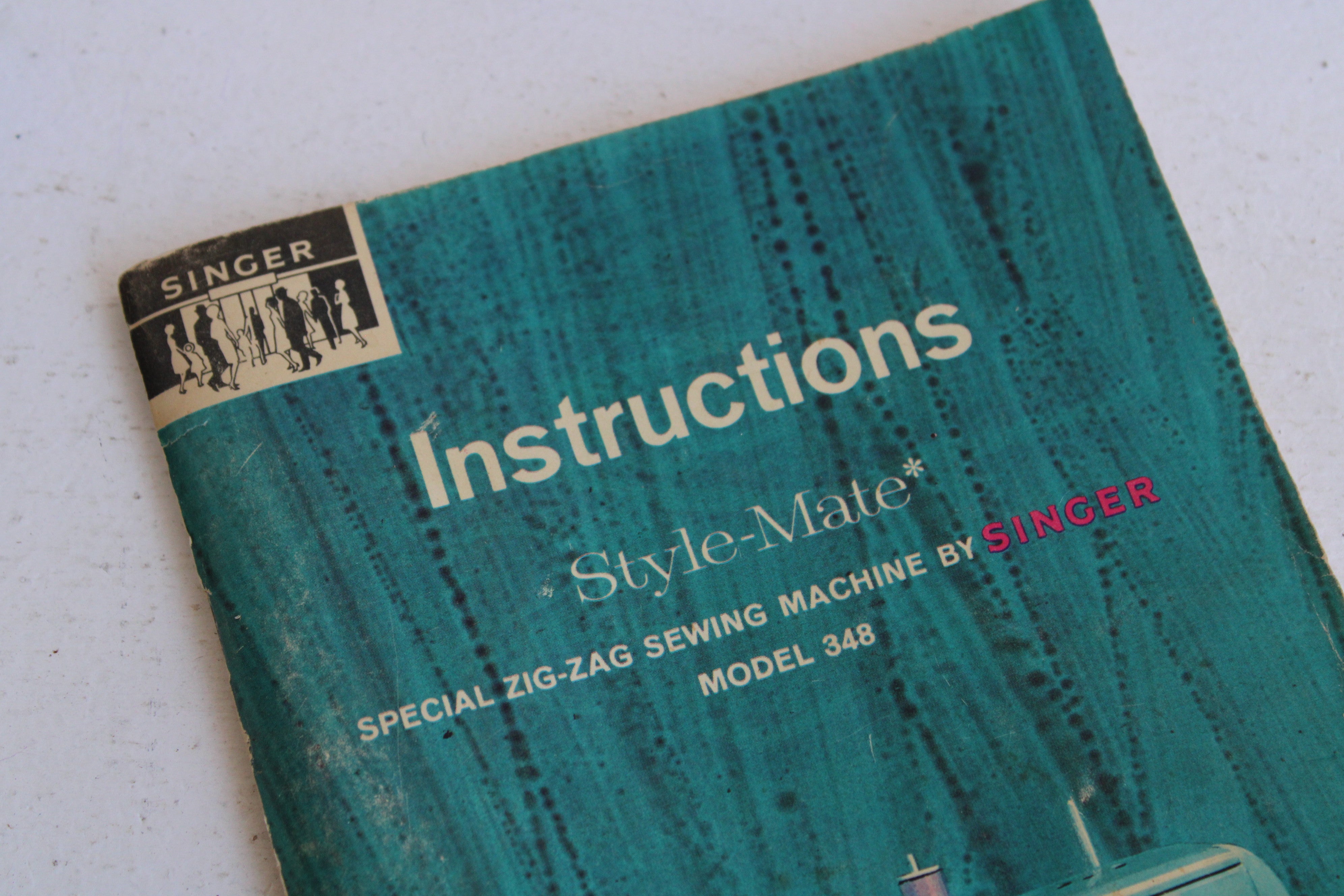 Vintage 60s Singer Sewing Machine Instructions Model 348 By Singer ...