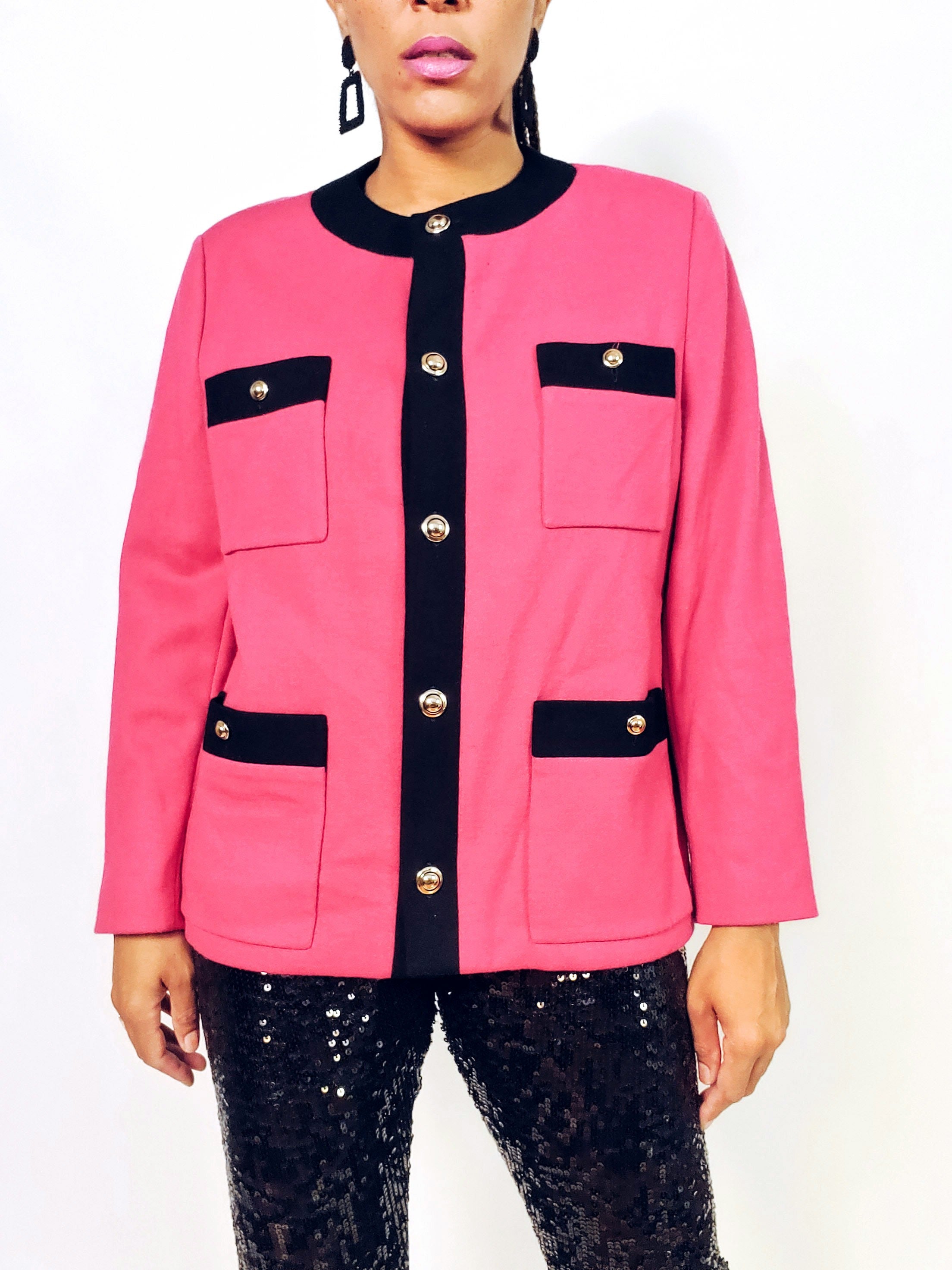 Vintage 80’s Fuschia Pink Jacket | Shop THRILLING