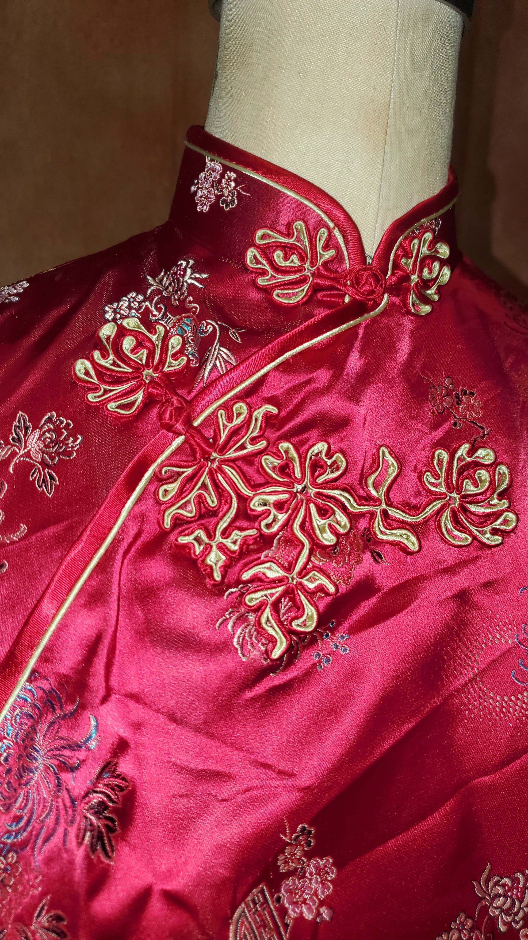 Vintage Brocade Cheongsam Midi Dress by Peony Brand | Shop THRILLING