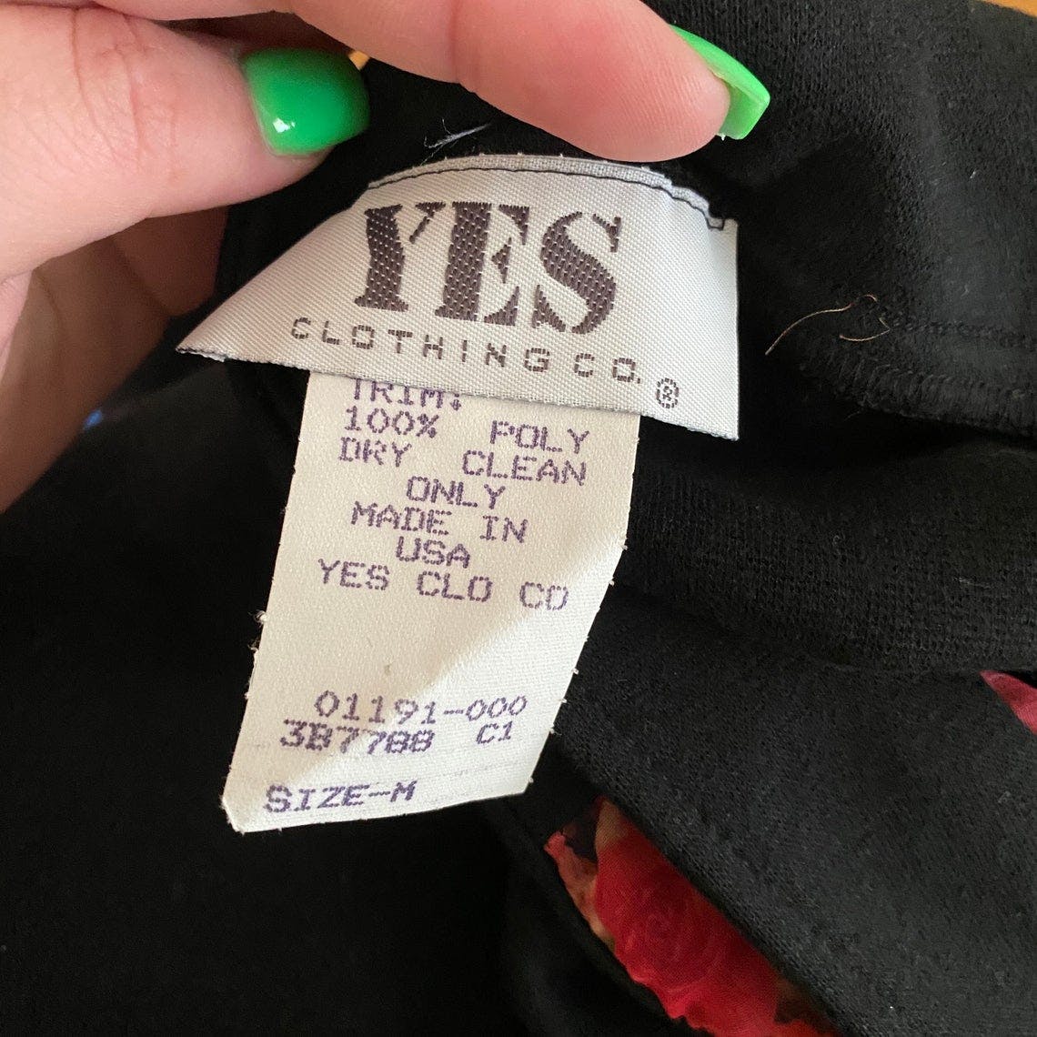 Vintage 90's Sheer Floral Sleeve Party Dress by Yes Clothing Co. | Shop ...