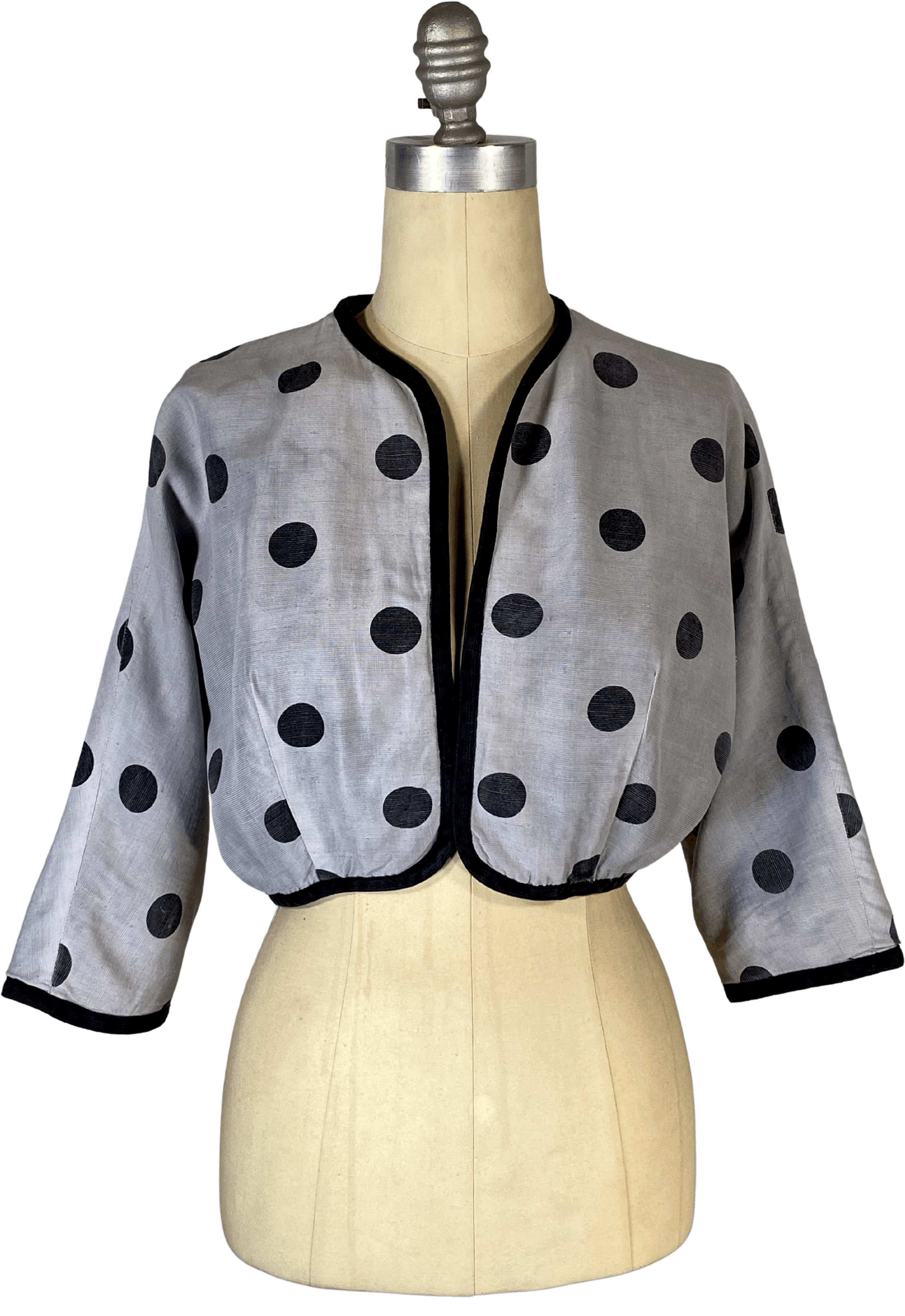 Vintage 50's Black and White Reversible Silk Jacket | Shop THRILLING