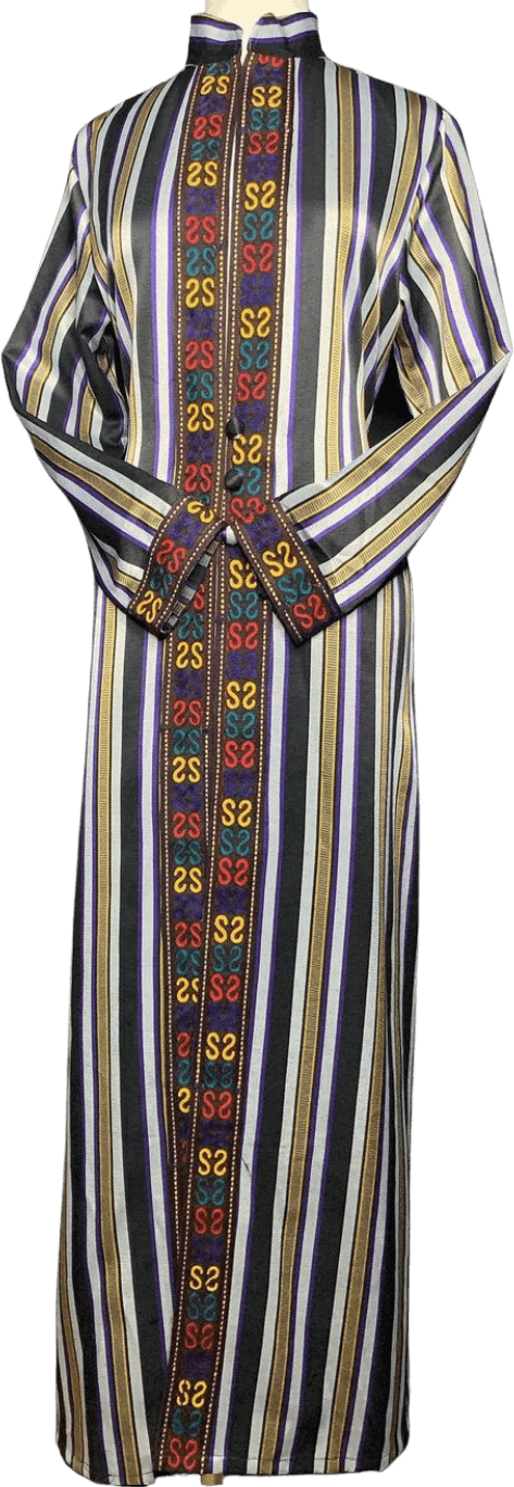Vintage 80's Colorful Striped Woven Robe | Shop THRILLING