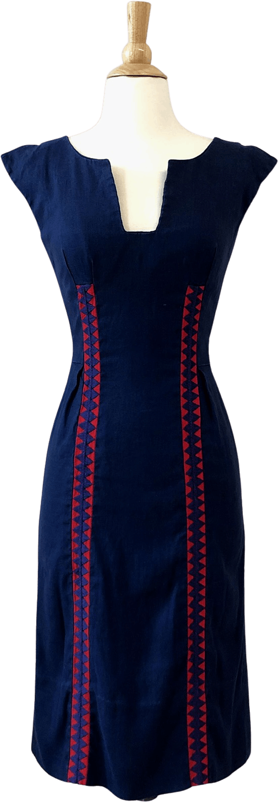 Vintage 50’s Navy Blue Wiggle Dress | Shop THRILLING