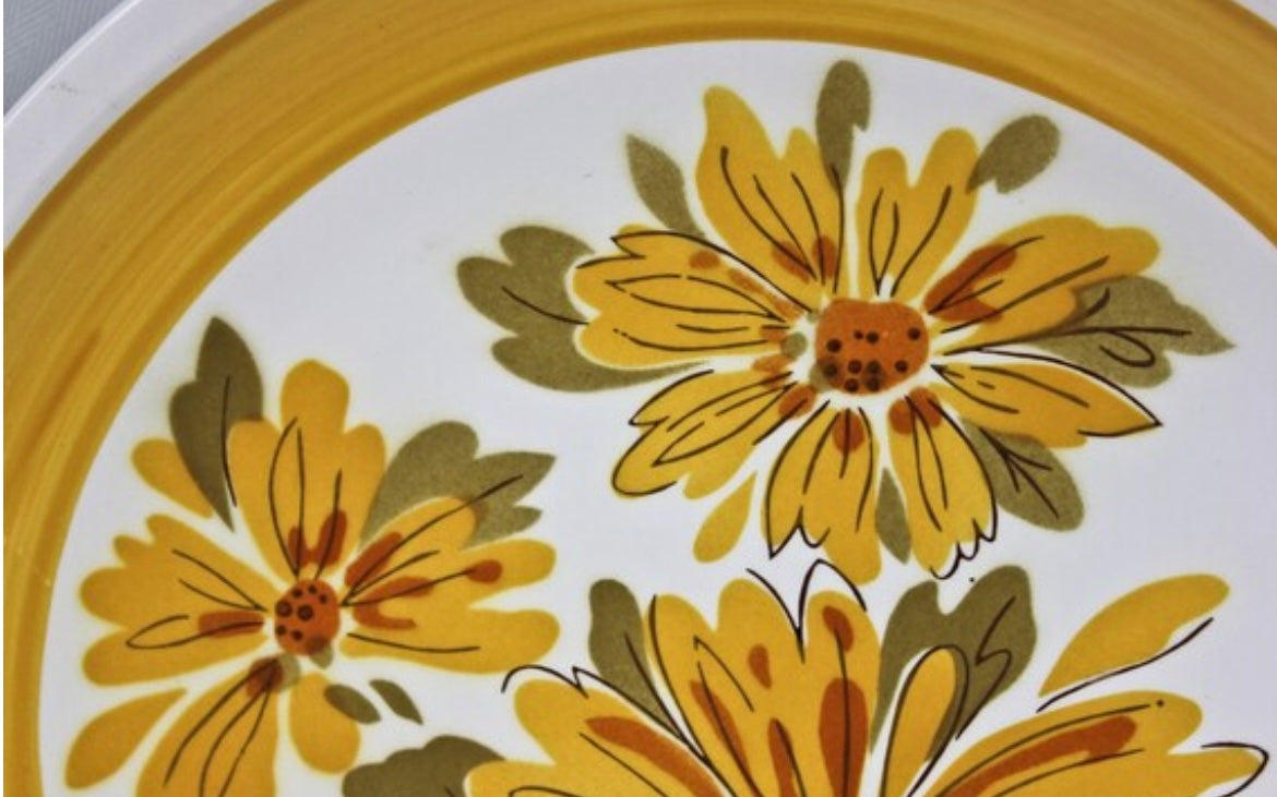 Vintage 70s/80s Daybreak Floral Design Charger Plate By Mikasa | Shop ...