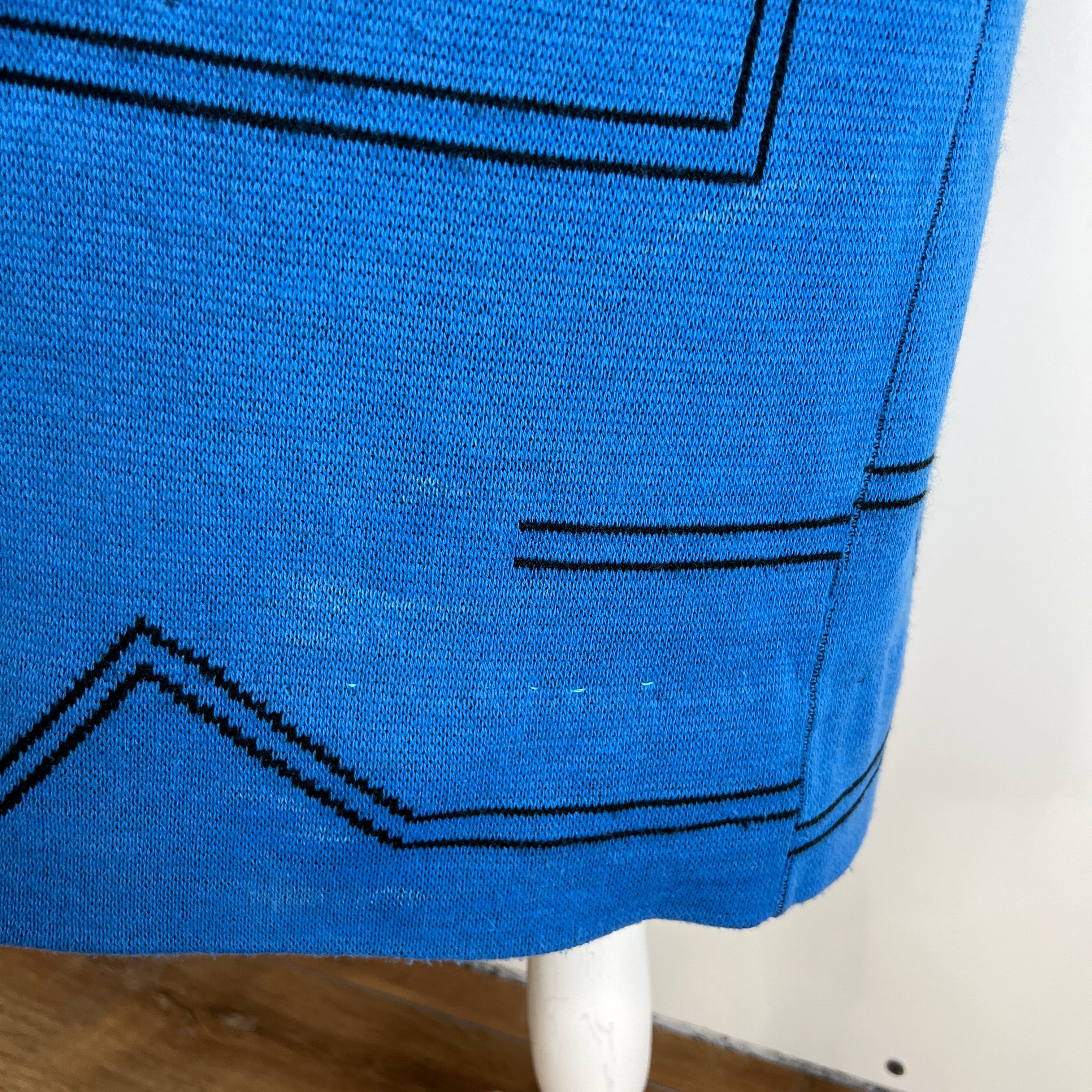 Vintage 80s Synthwave Sweater Dress Mod By Le Gaillard | Shop THRILLING
