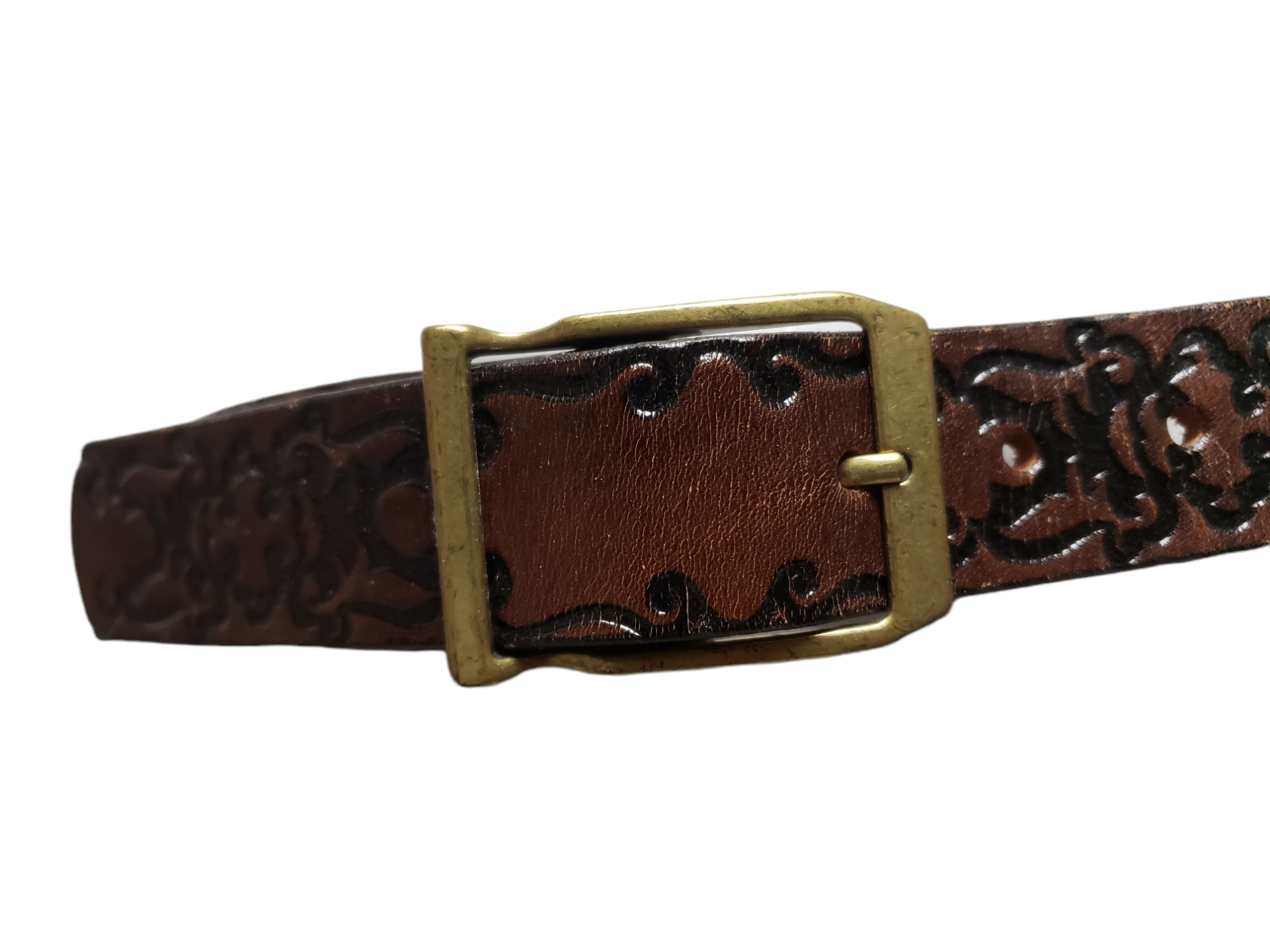 Vintage 90s Tooled Leather Belt | Shop THRILLING