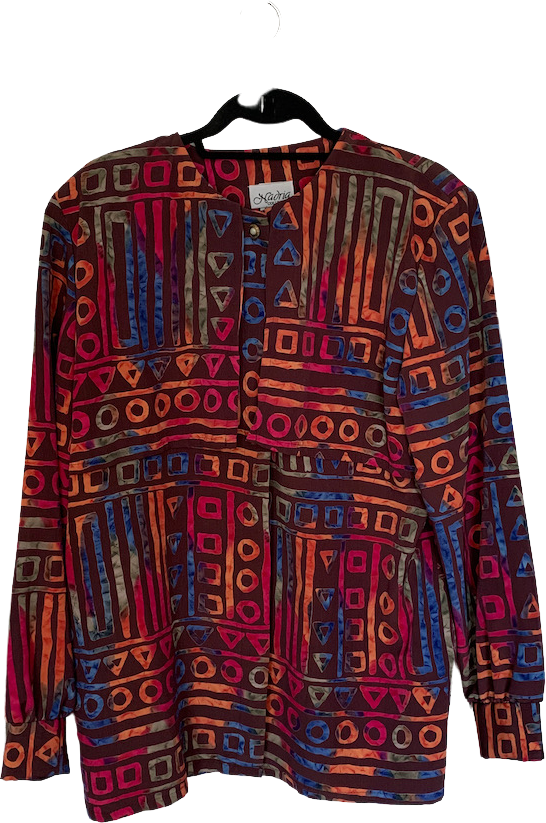 Vintage 80s Funky Print Jacket By Hadria | Shop THRILLING