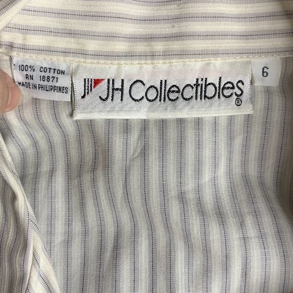 Vintage Jh Collectibles Striped Shirt Jacket by Jh Collectibles | Shop ...