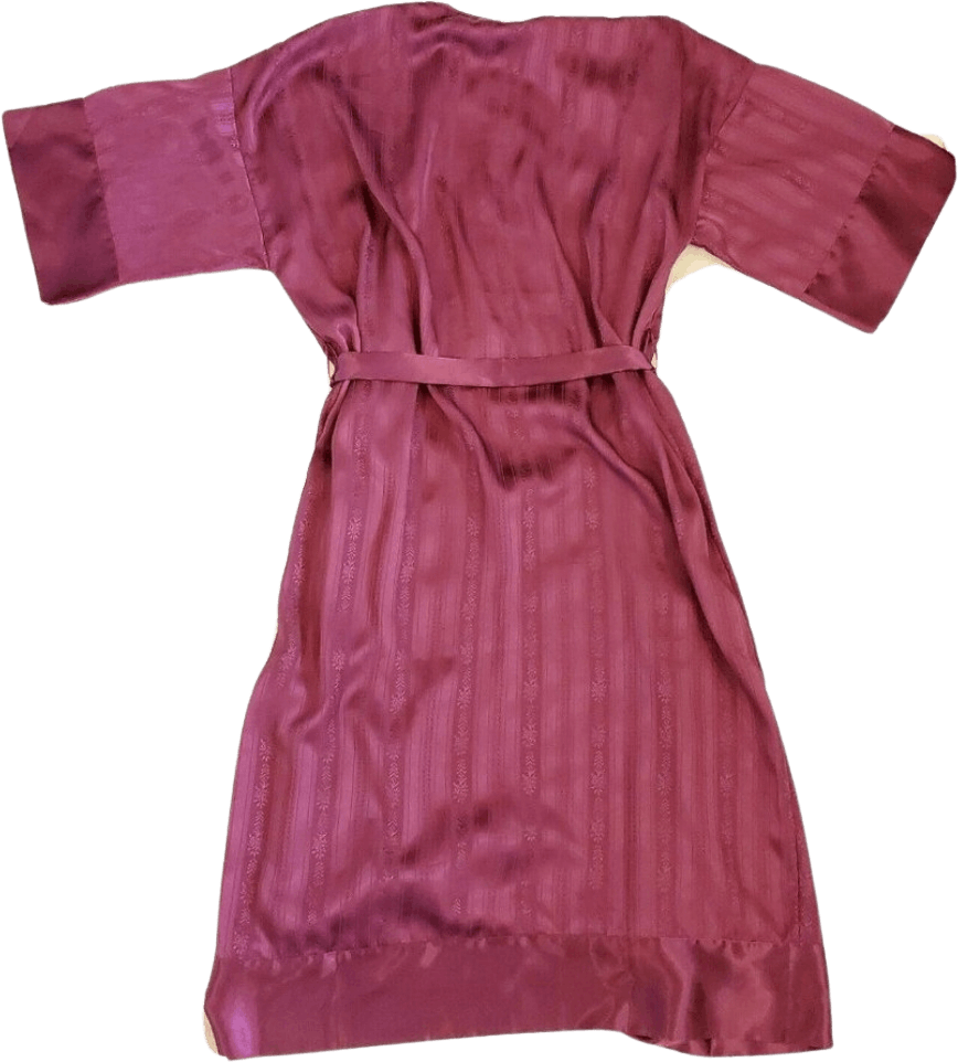 Vintage 90's Gold Label Purple Striped Satin Robe by Victoria's Secret ...