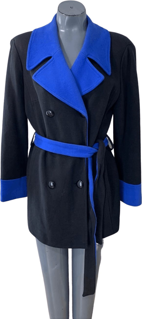 Vintage 00's Colorblock Double Breasted Coat by International Concepts ...