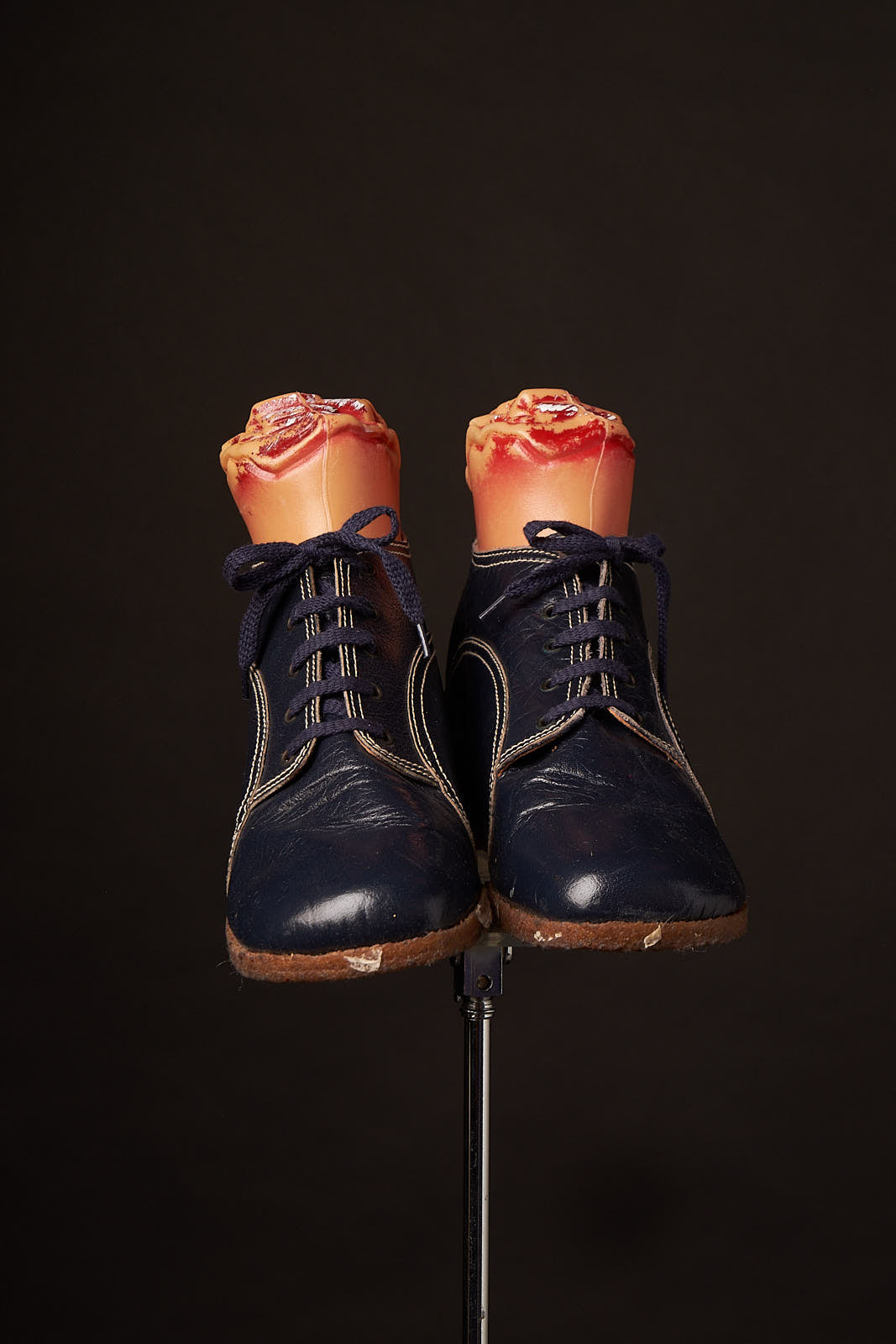 Vintage 60s/70s 70s Blue Leather Ankle Boots Shoes By Martinelli | Shop ...