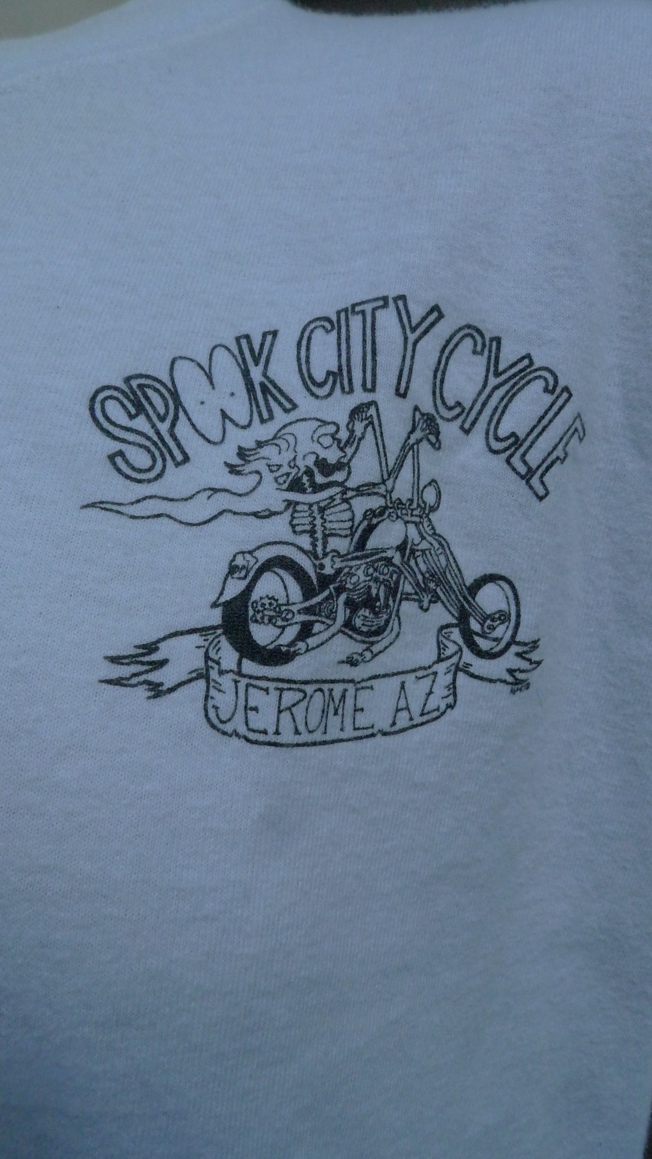 Vintage 90s Mens 50 * 1997 Spook City Cycle - Jerome Arizona T By Hanes ...