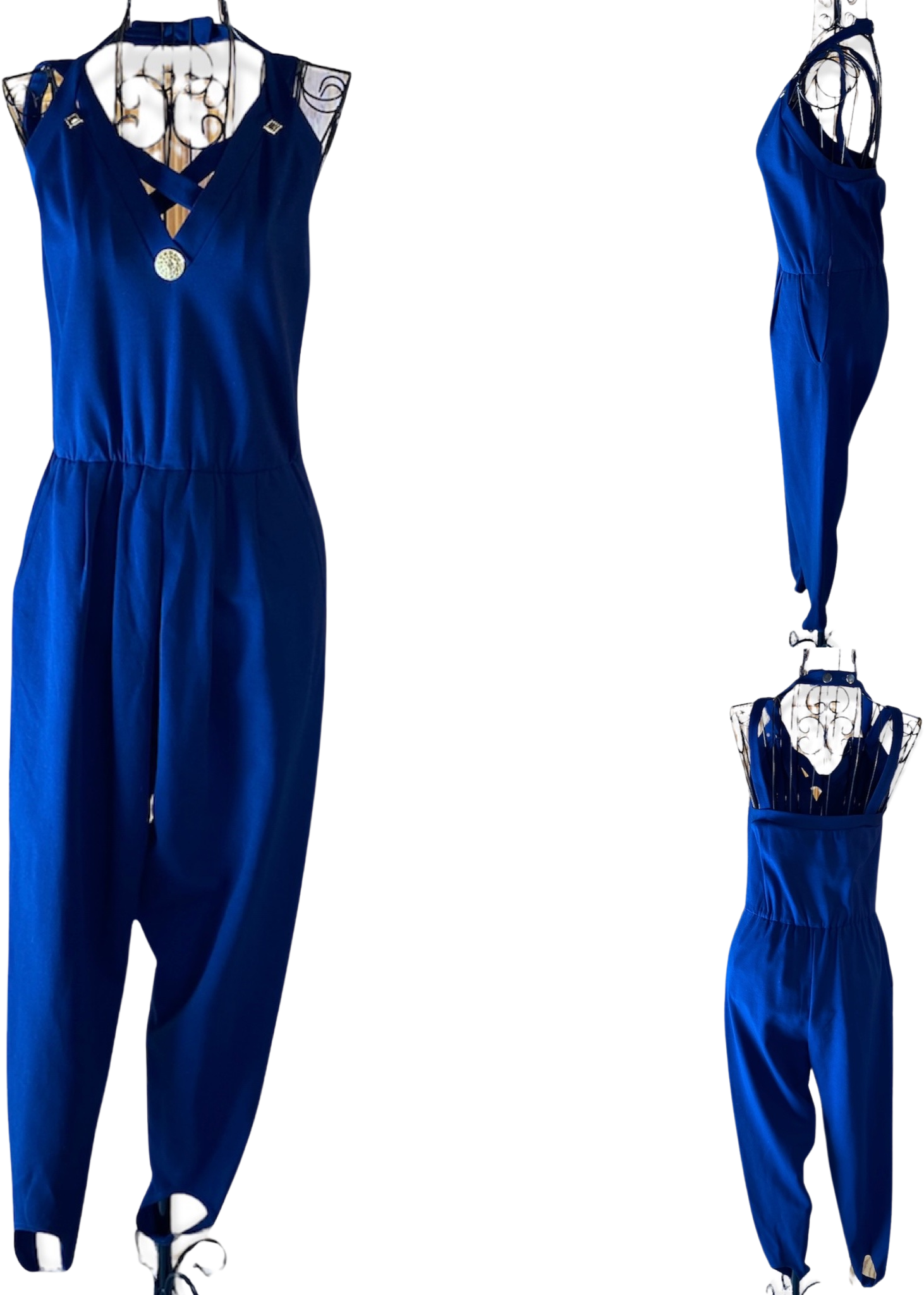 Vintage 80s/90s Designed By Ginger Bort Two Piece Set Navy Medium By Pg ...