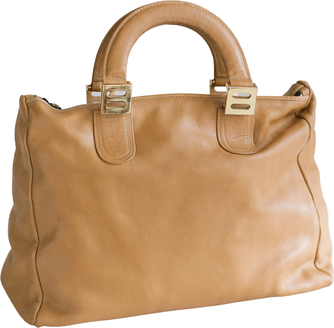 Vintage Classic Camel Color Soft Leather Satchel Bag | Shop THRILLING
