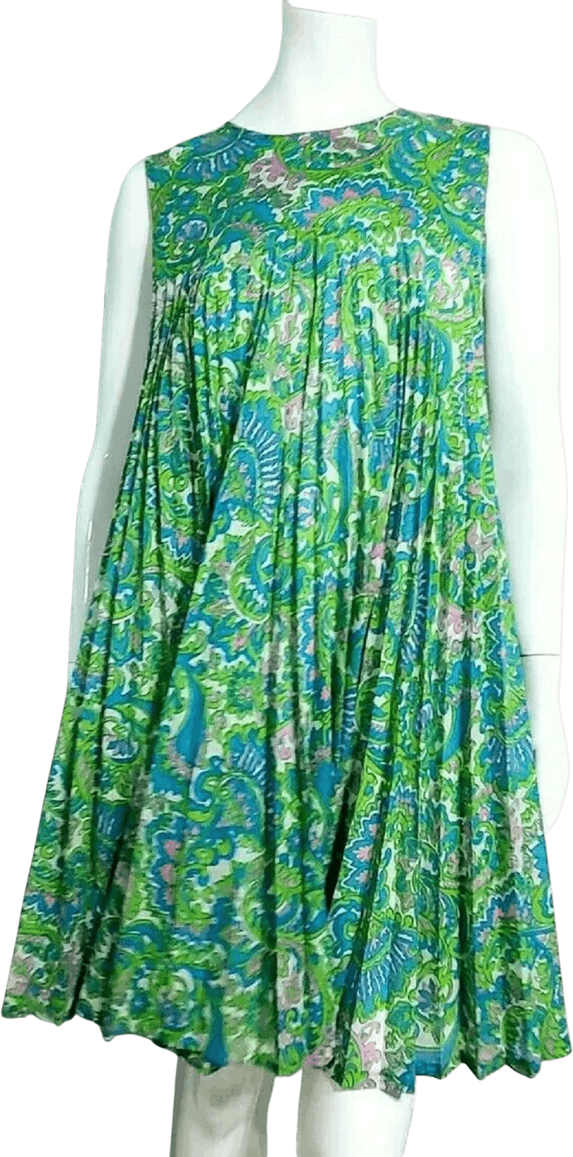 Vintage 60's Mod Paisley Babydoll Tent Dress by Beeline Fashions | Shop ...