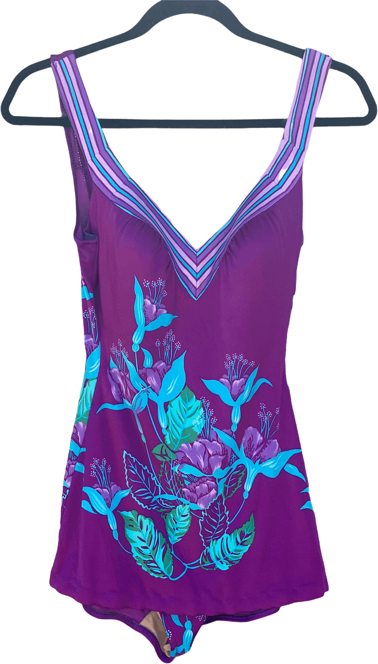 Vintage Purple and Turquoise One Piece by Sirena | Shop THRILLING