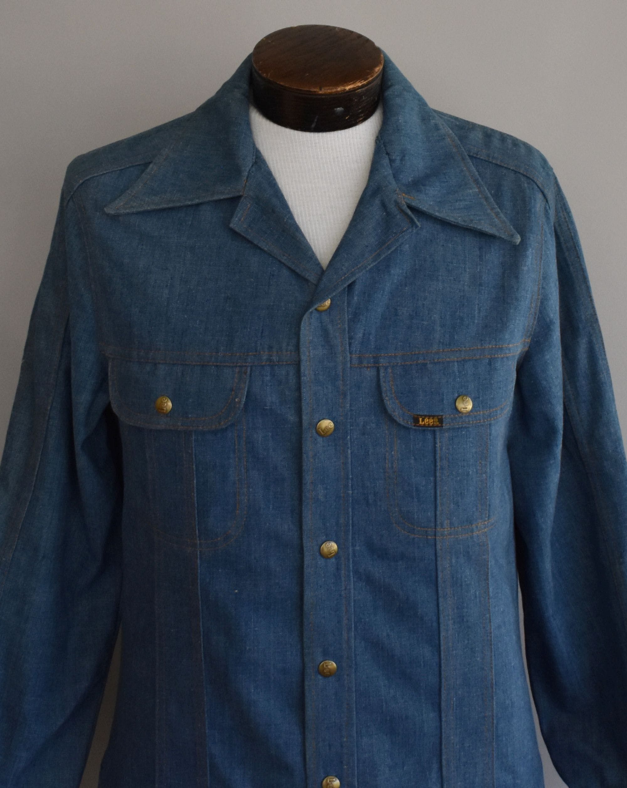 Vintage 70's Denim Snap Front Jacket by Lee | Shop THRILLING