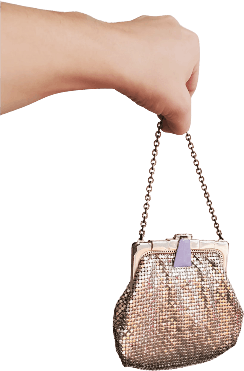 Vintage Art Deco Silver Metal Mesh Coin Purse by Whiting And Davis ...