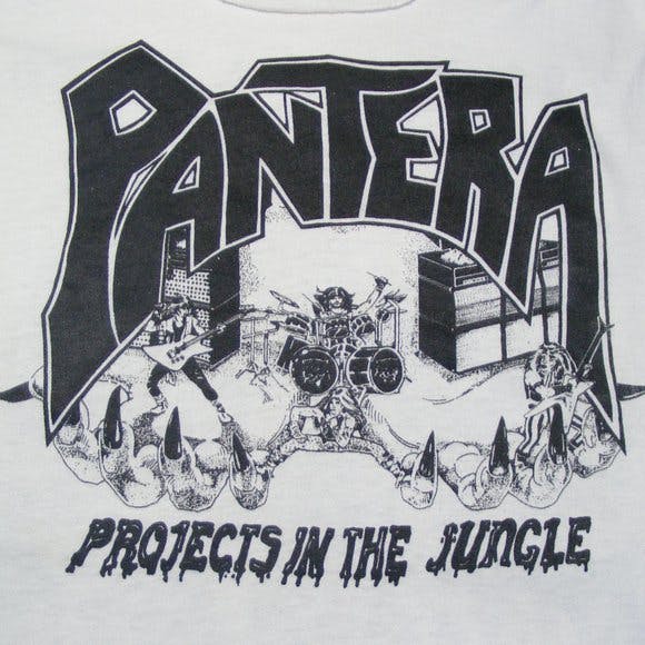 Vintage 80's Pantera Cropped Sleeveless Concert Band T-Shirt | Shop ...