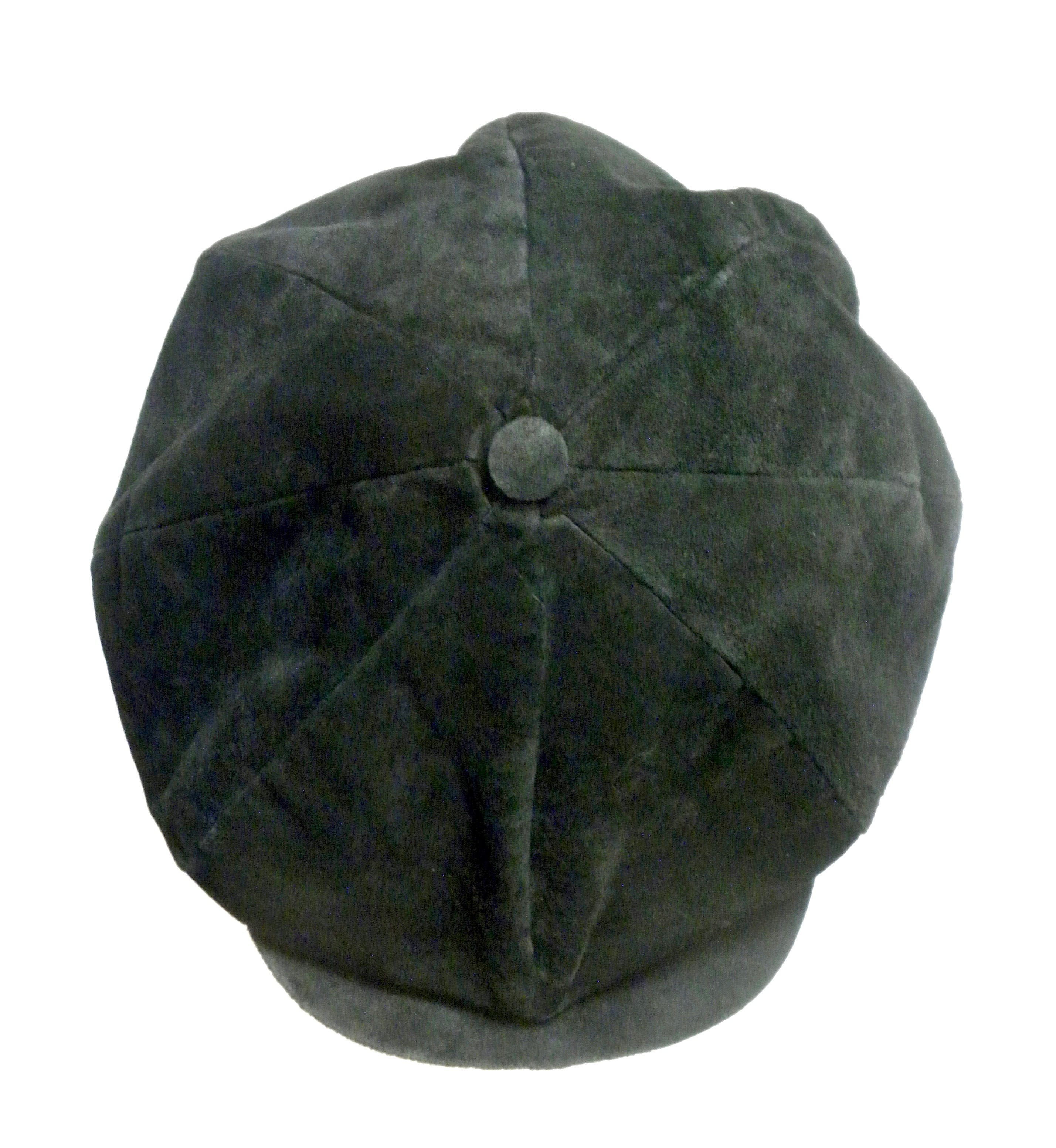 Vintage 70's/80's Black Suede Applejack Oversize Newsboy Cap | Shop ...