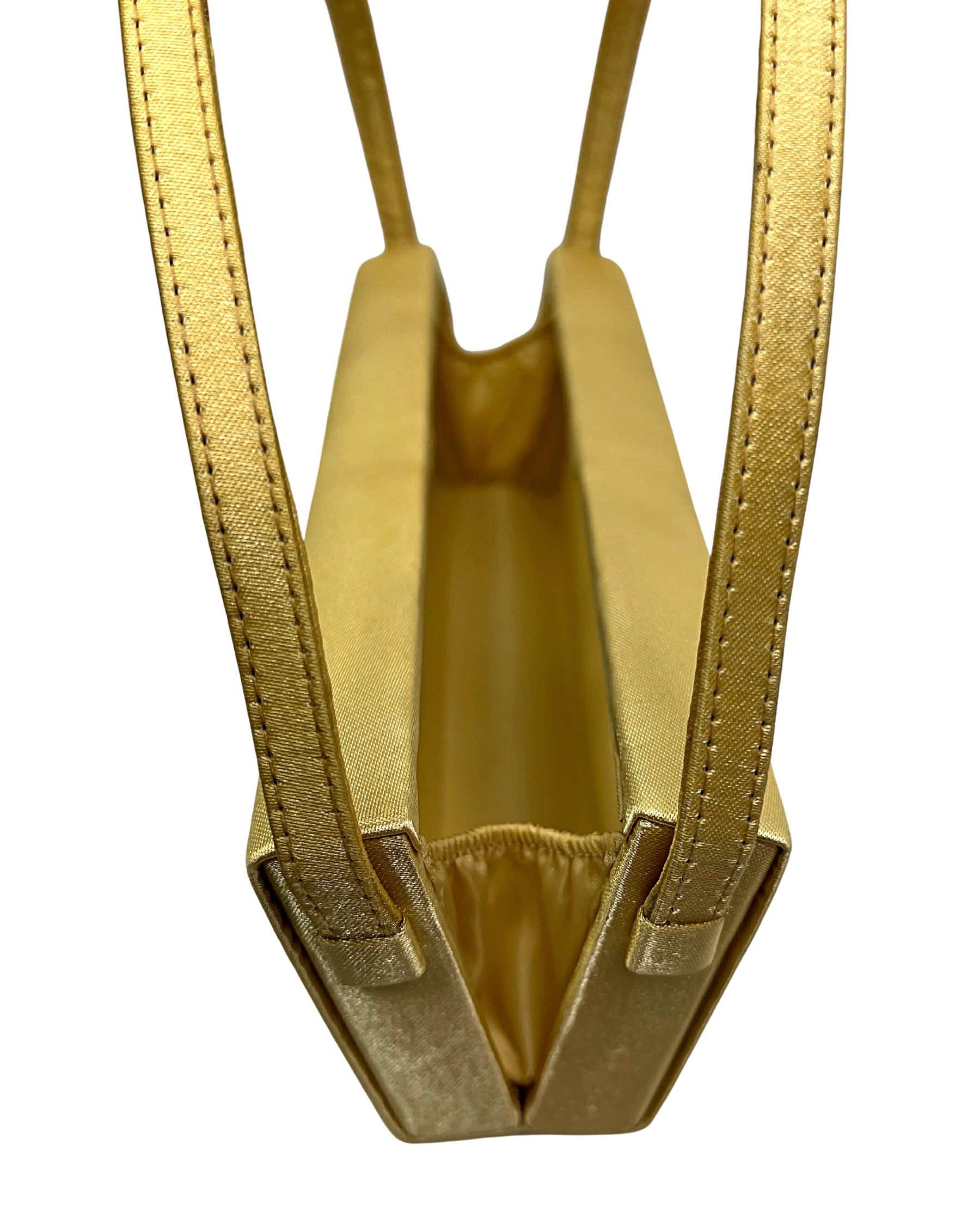 Vintage 00s Sasha Gold Rectangle Mini Micro Purse by Sasha | Shop THRILLING