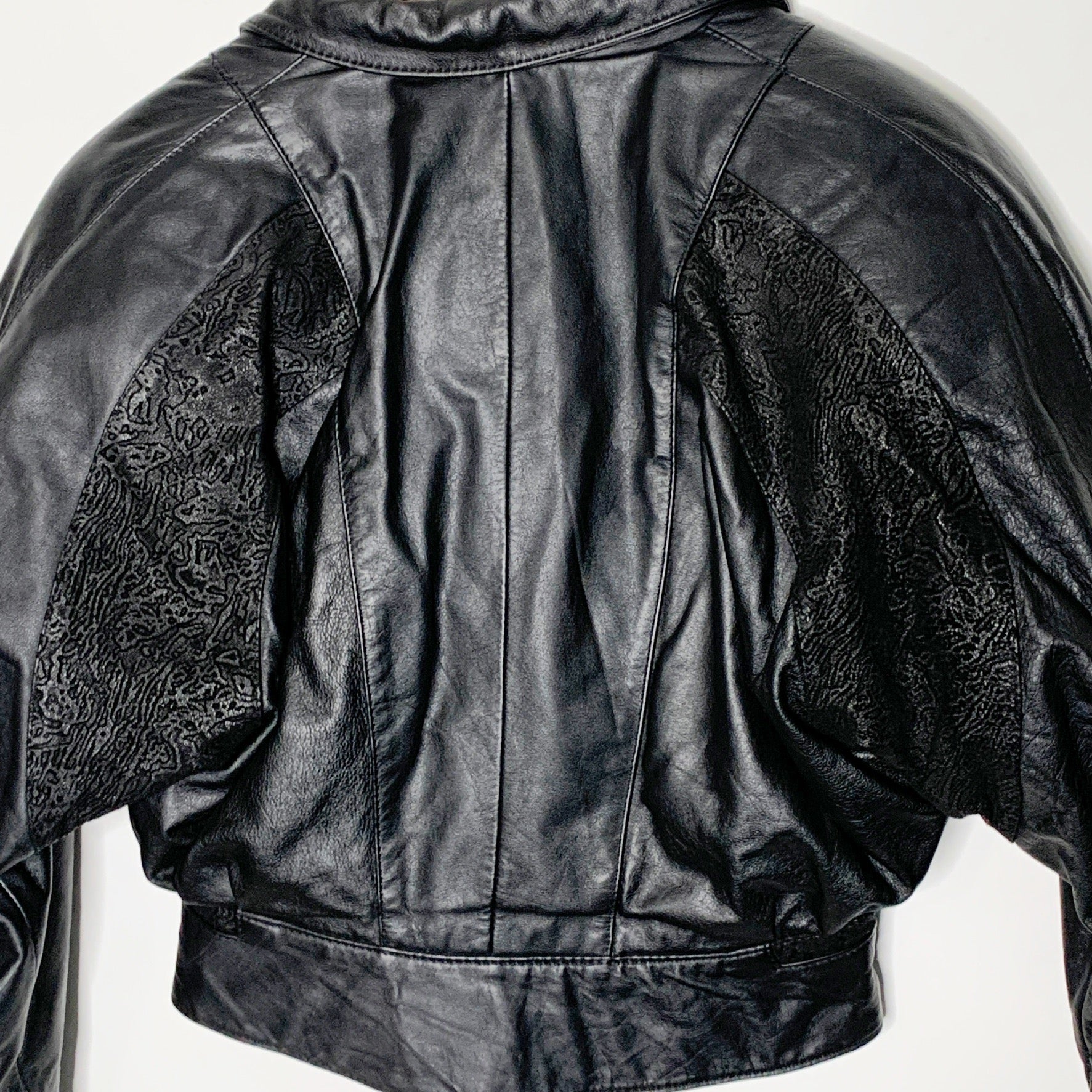 Vintage 80’s Black Leather Jacket Brynes and Baker | Shop THRILLING