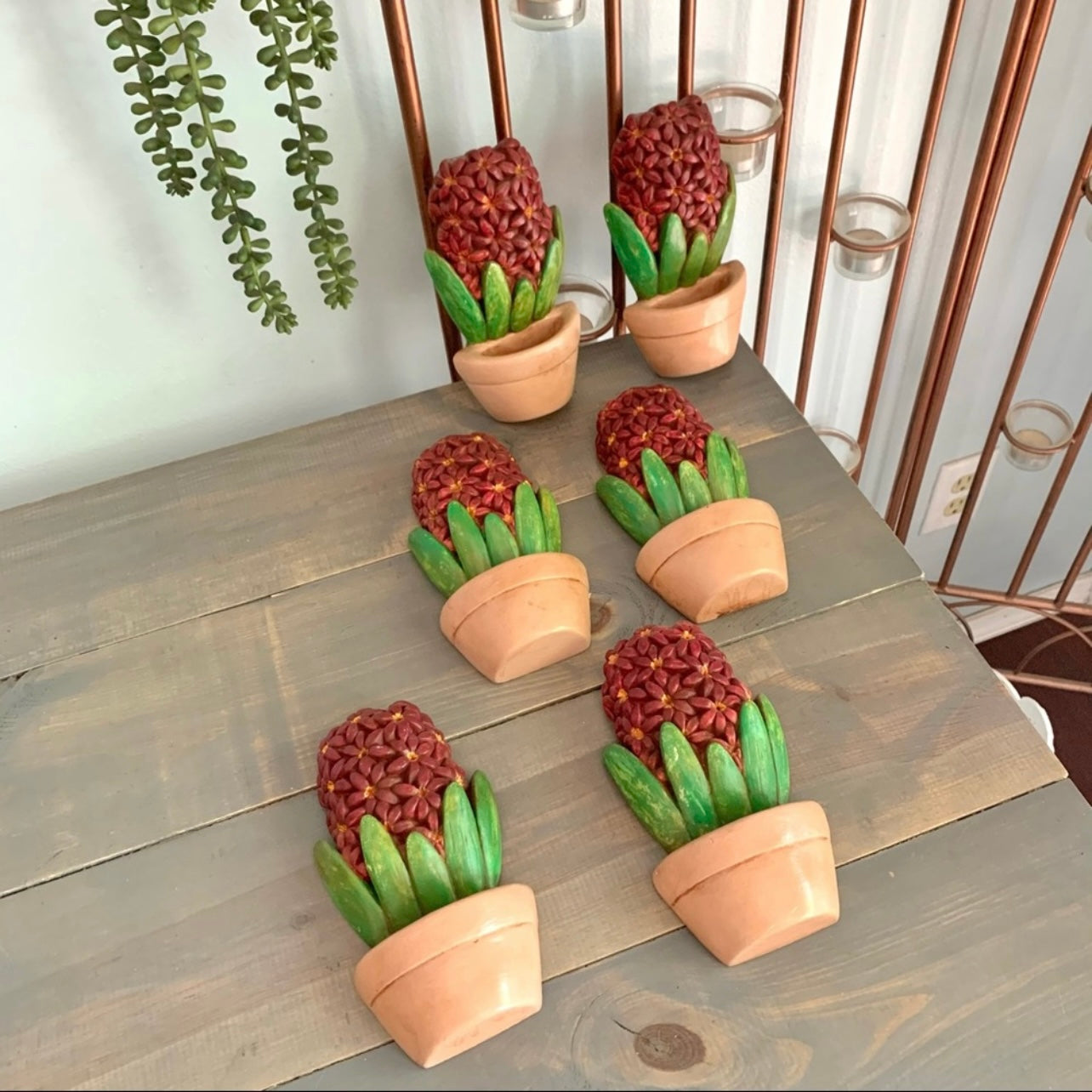 Vintage Floral Wall Hanging Flower Pots Ceramic Wall Vases | Shop THRILLING