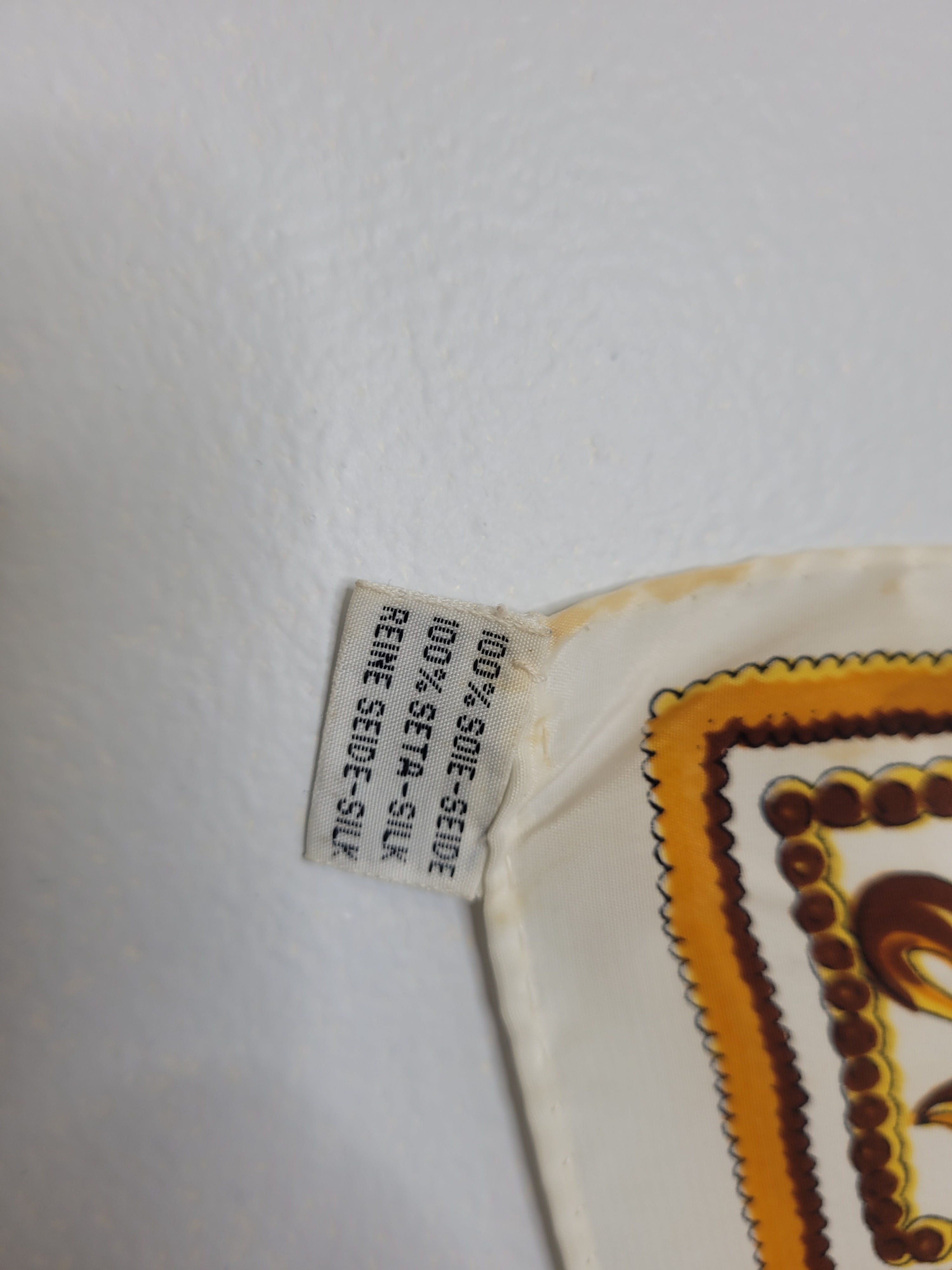 Vintage 80’s zodiac sun star astrological silk scarf by Versace | Shop ...