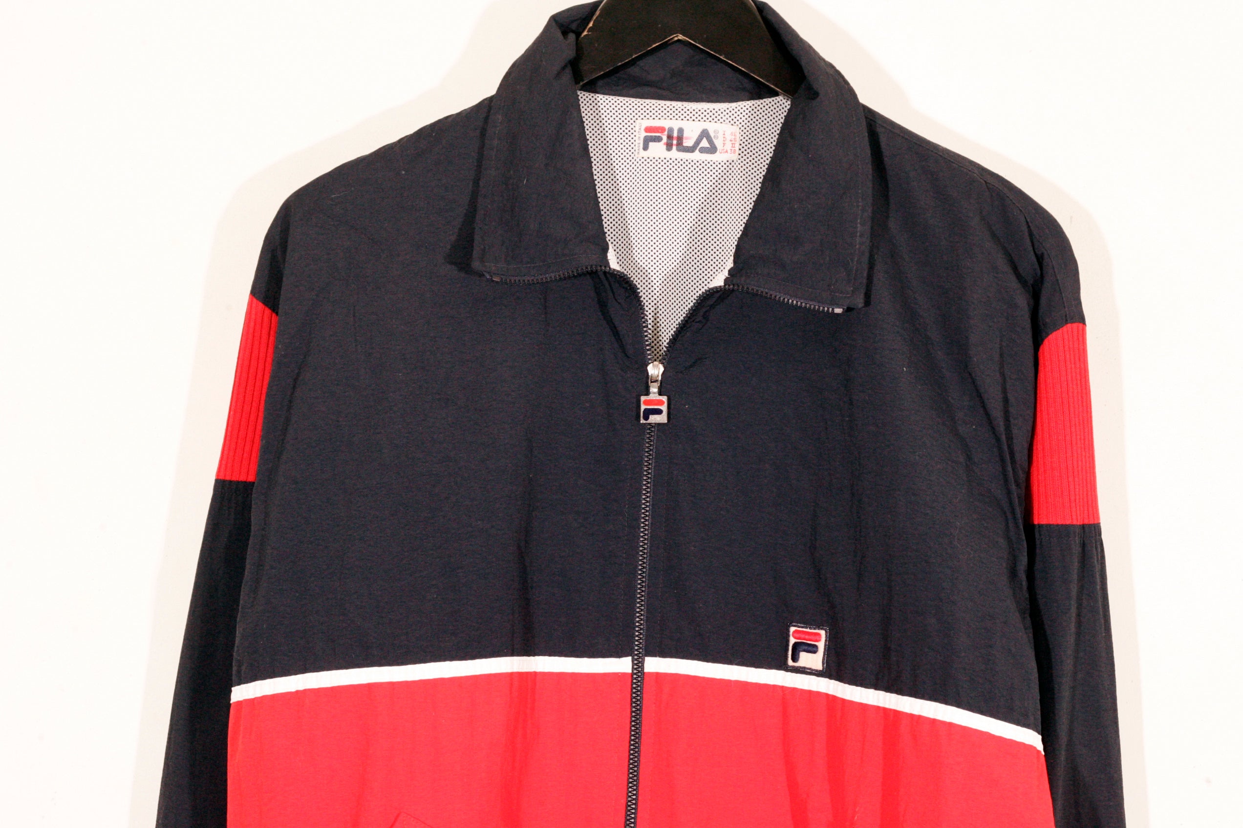 Vintage 80s/90s Zip Up Track Jacket Windbreaker Bomber Zip Up Mesh By ...