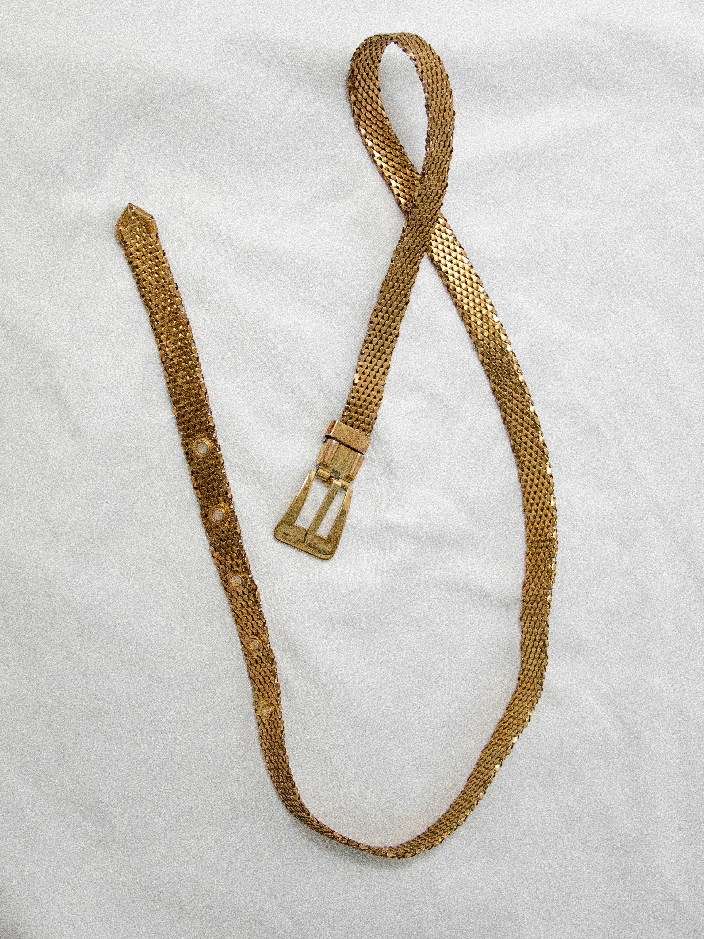 Vintage 70s Gold Metal Chainmail Belt | Shop THRILLING