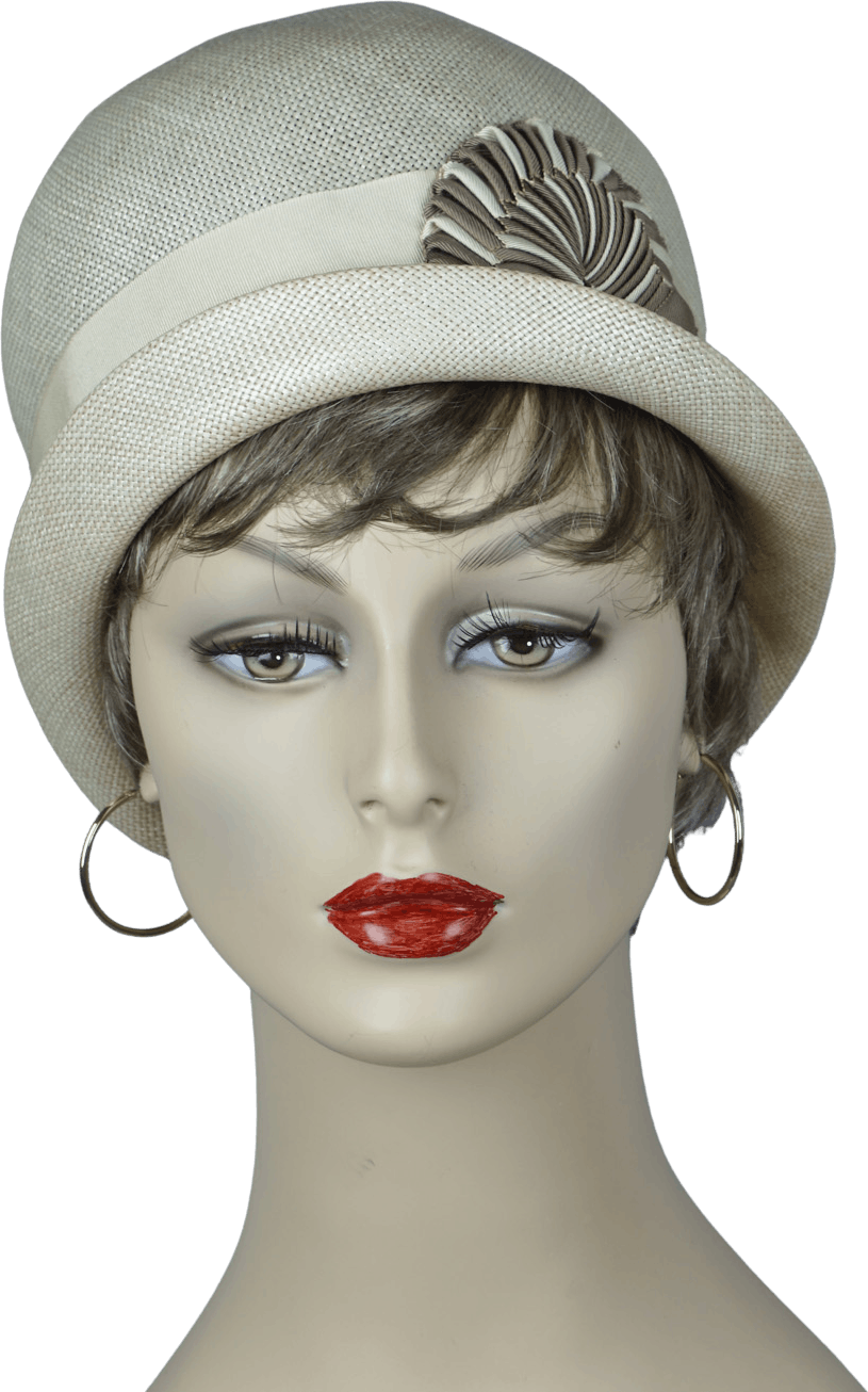 Vintage 60's Ivory Straw Brimmed Cloche Style Hat by Coronet | Shop ...