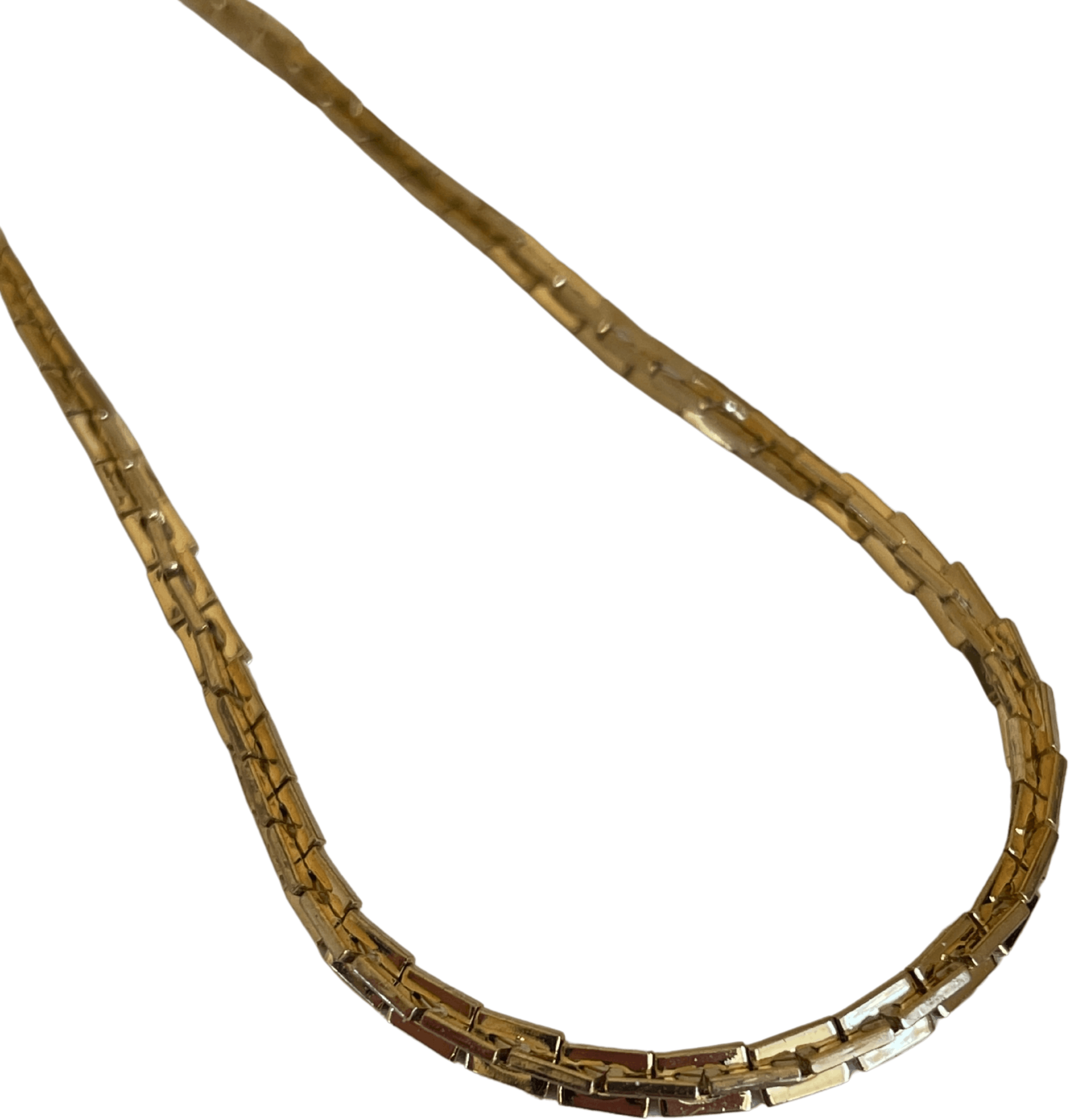 Vintage 90's Gold Square Link Chain | Shop THRILLING