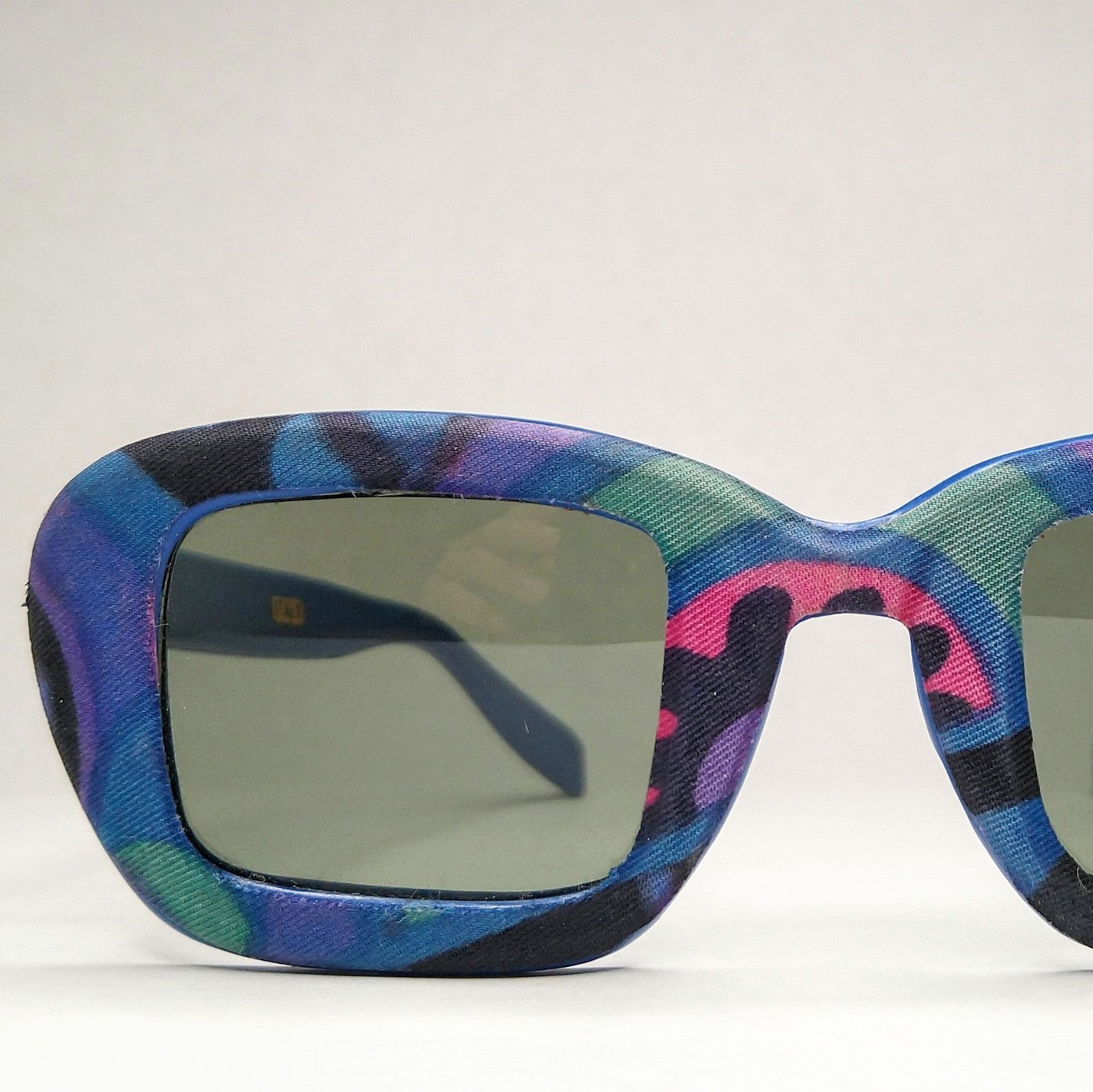 60s Vintage Mod Sunglasses Fabric Covered Small Frame | Shop THRILLING