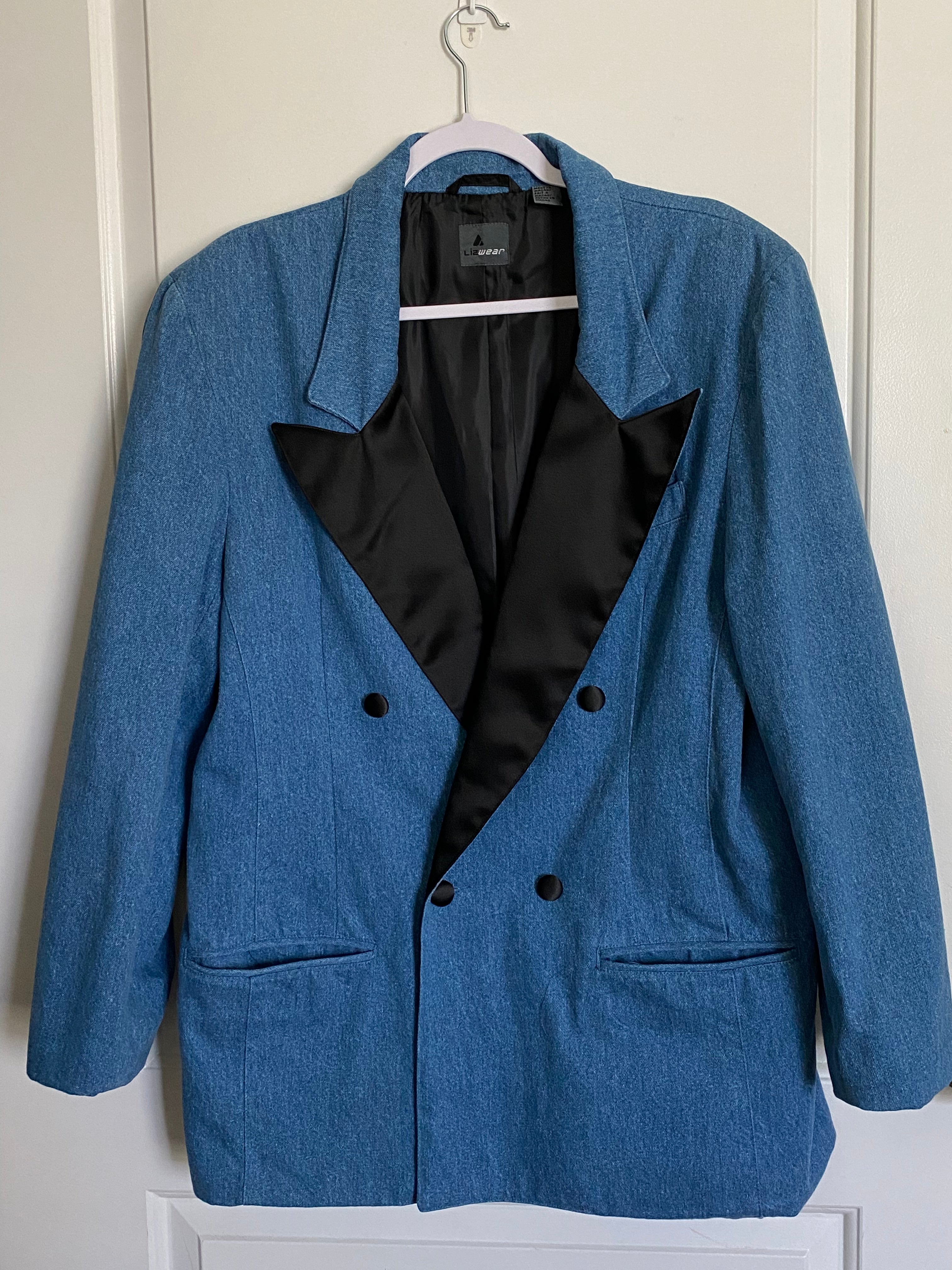 Vintage 80s/90s Denim Tuxedo By Lizwear | Shop THRILLING